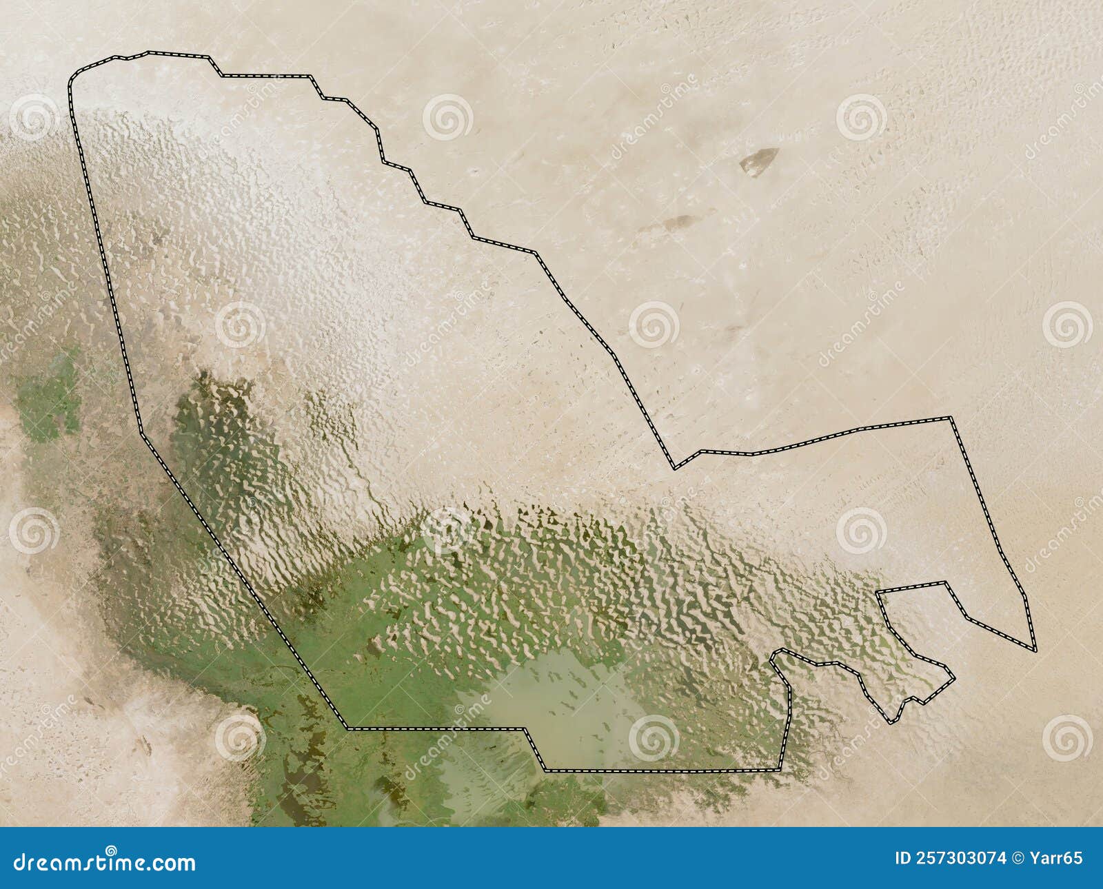 Lac, Chad. Low-res Satellite. No Legend Stock Illustration ...
