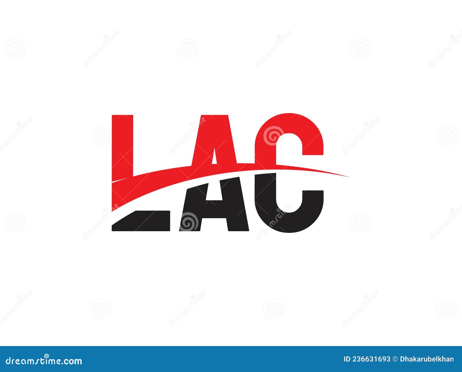 LAC Letter Initial Logo Design Cartoon Vector | CartoonDealer.com ...