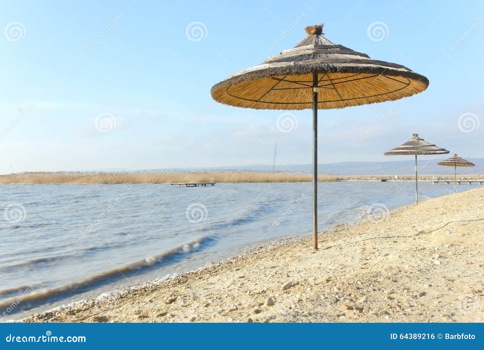 Lac Neusiedl photo stock. Image du nature, horizontal - 64389216