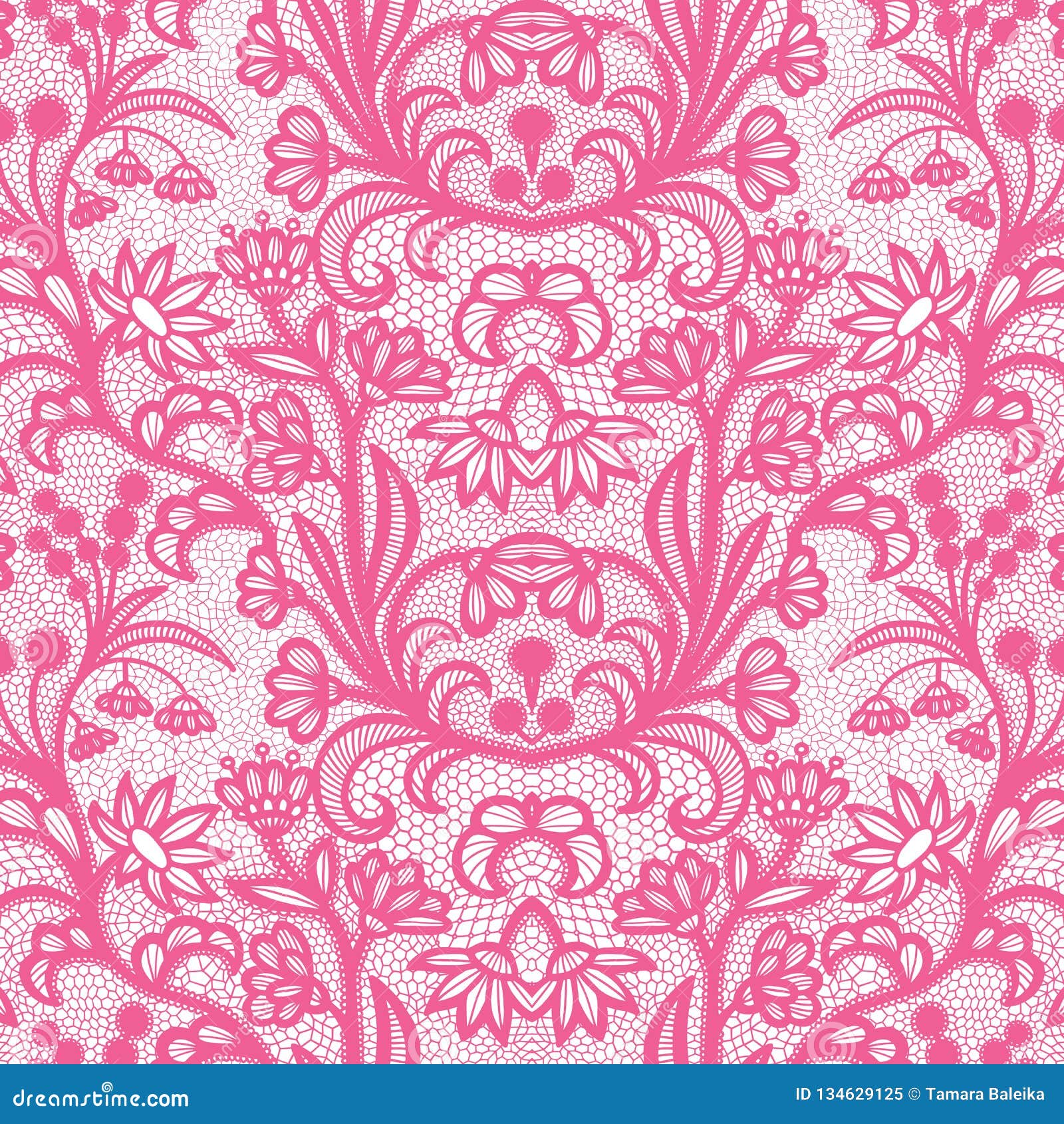 Lace Seamless Pattern with Flowers Stock Image - Image of abstract ...