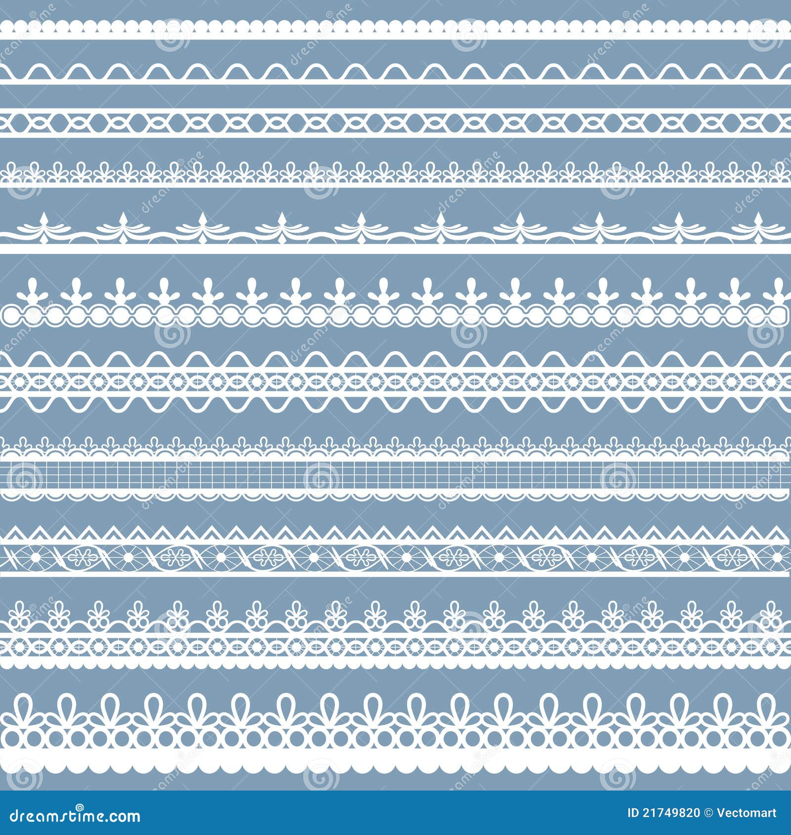 Lace Border stock vector. Illustration of floral, element - 21749820