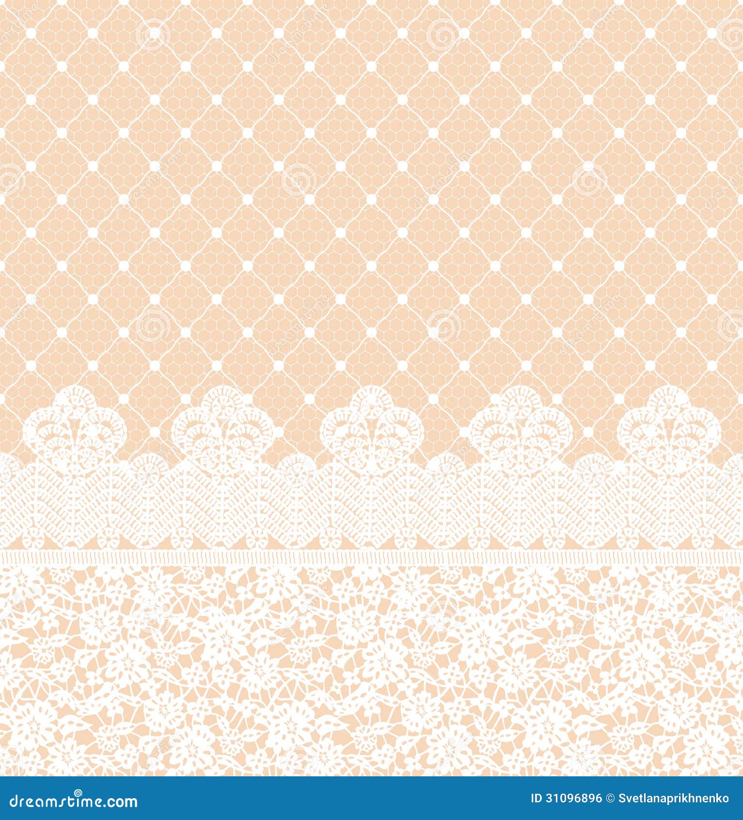 Lace border stock vector. Illustration of wedding, seamless - 31096896