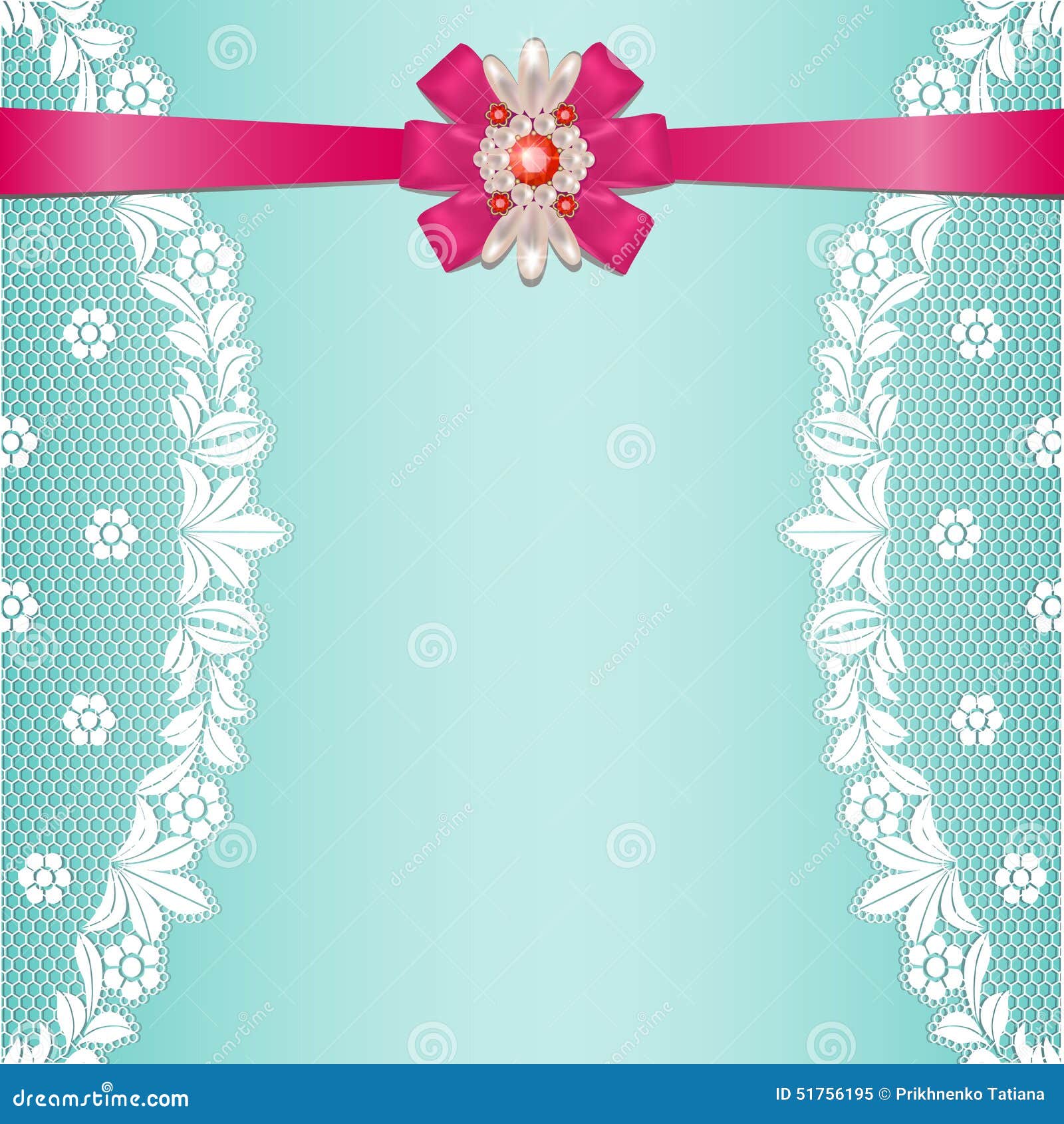 Lace borders with bow stock vector. Illustration of white - 51756195