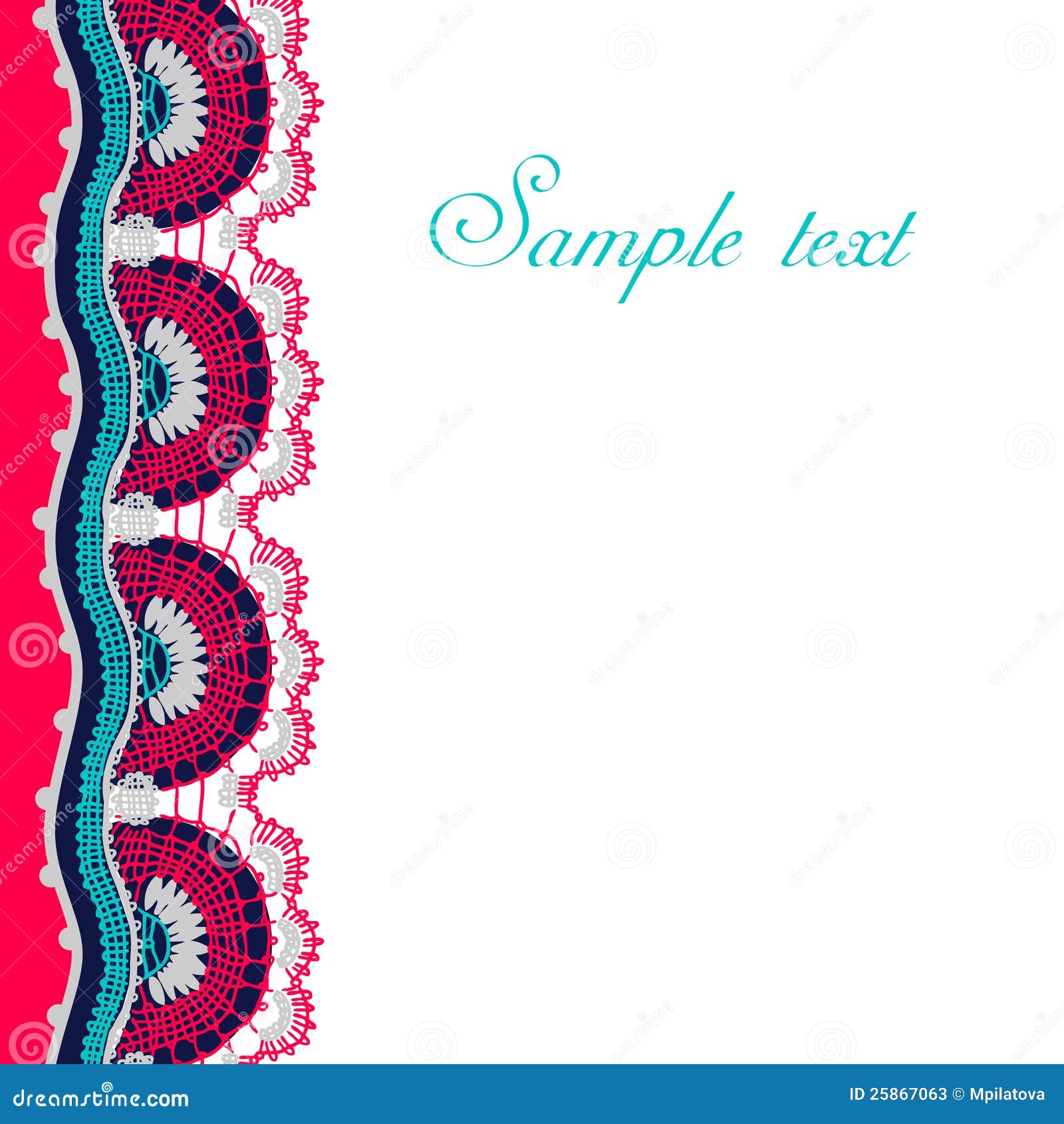 Lace card stock vector. Illustration of wallpaper, border - 25867063