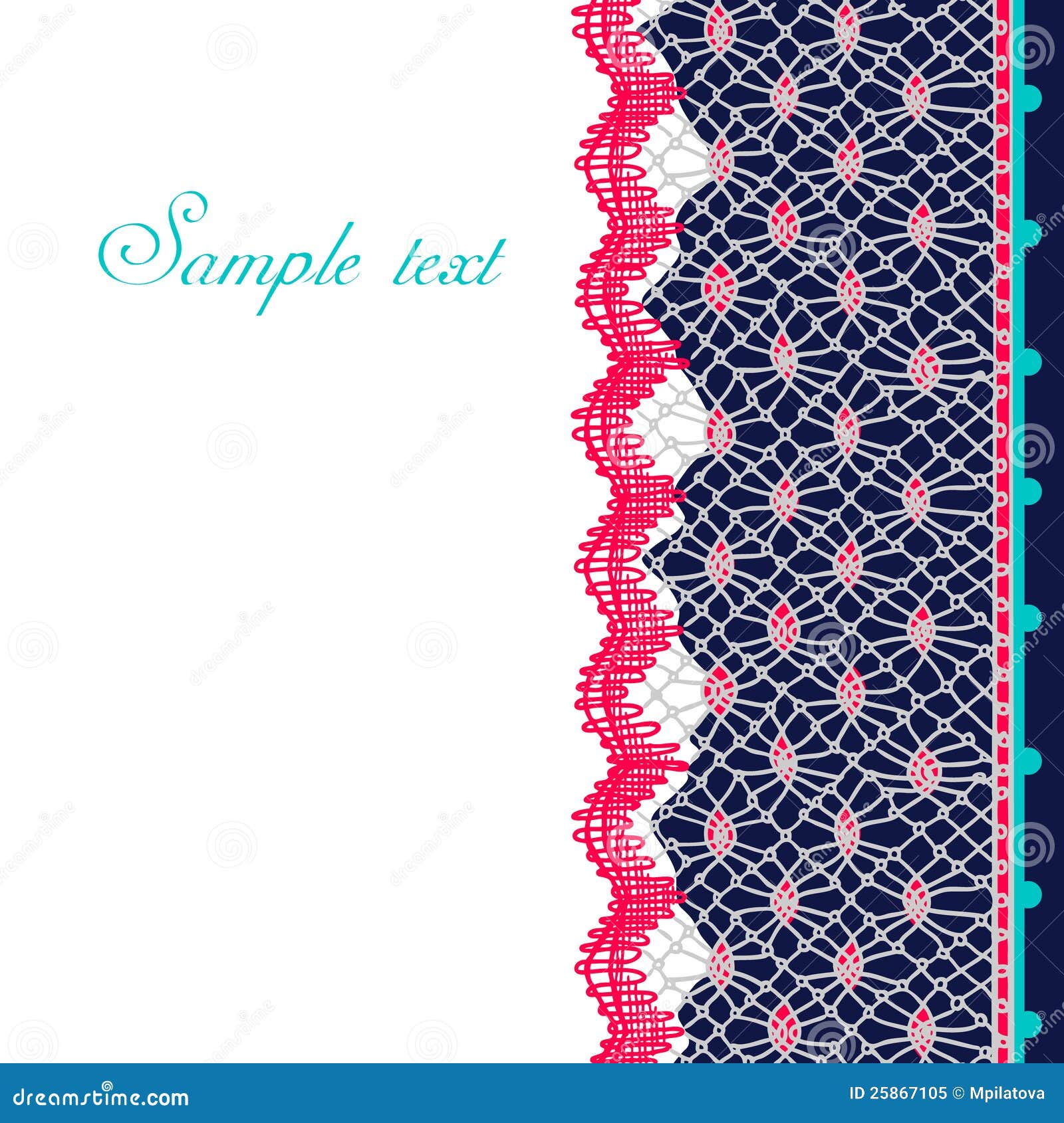 Lace card stock vector. Illustration of background, panel - 25867105