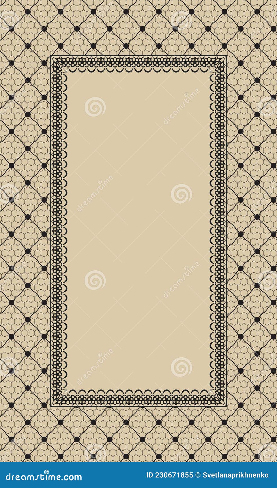 Lace card stock vector. Illustration of background, card - 230671855
