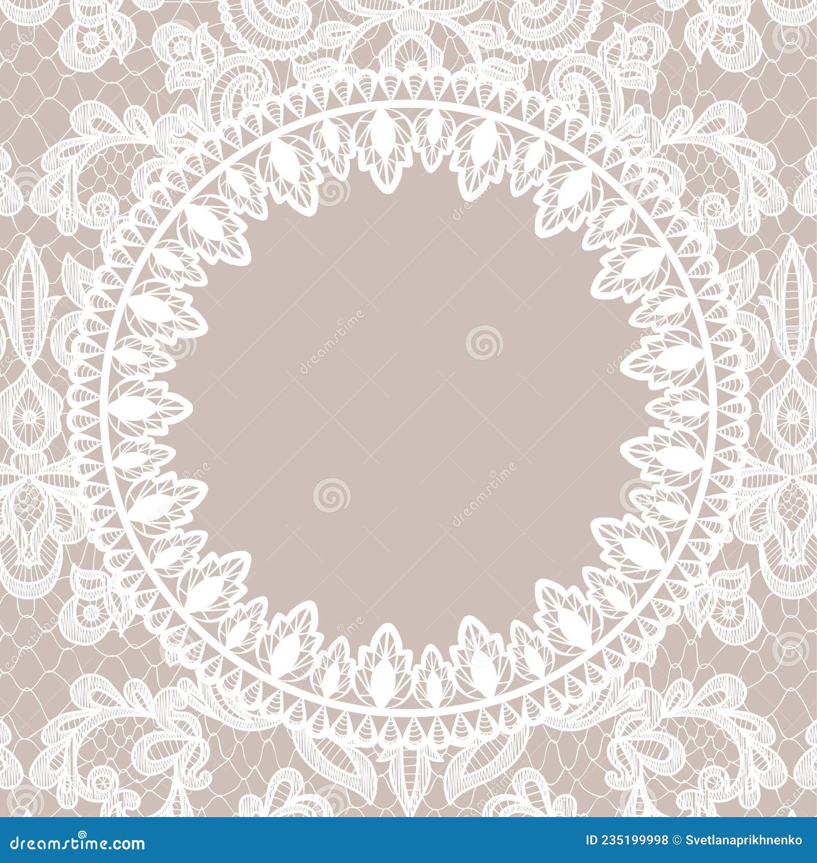 Lace card stock vector. Illustration of lace, decoration - 235199998