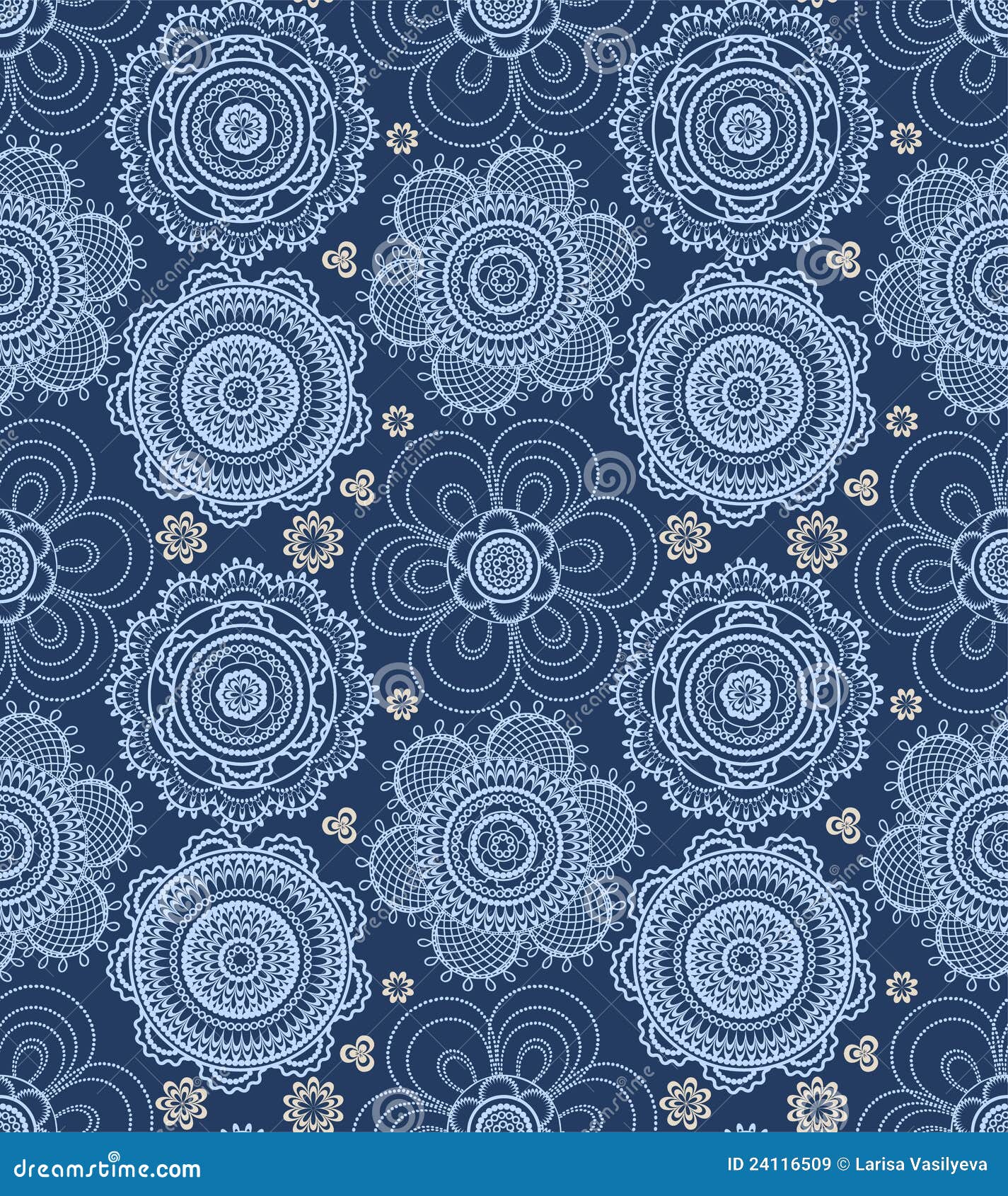 Lace circle stock vector. Illustration of floral, flower - 24116509