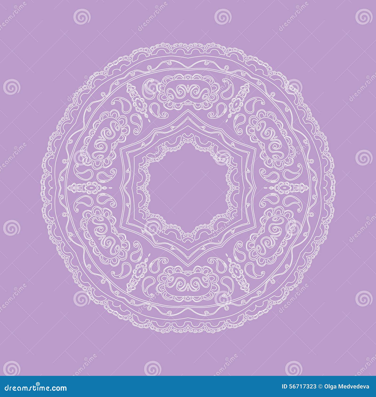 Lace circular pattern2 stock vector. Illustration of handmade - 56717323