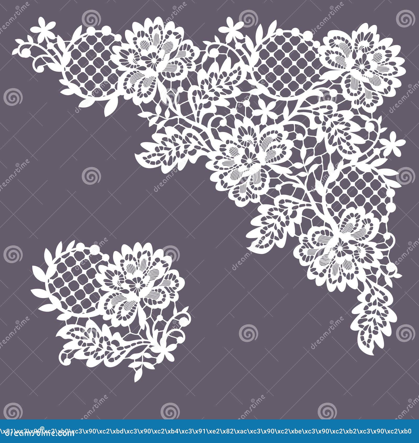 Lace Corner. Clip Art. Vector Illustration | CartoonDealer.com #72552010