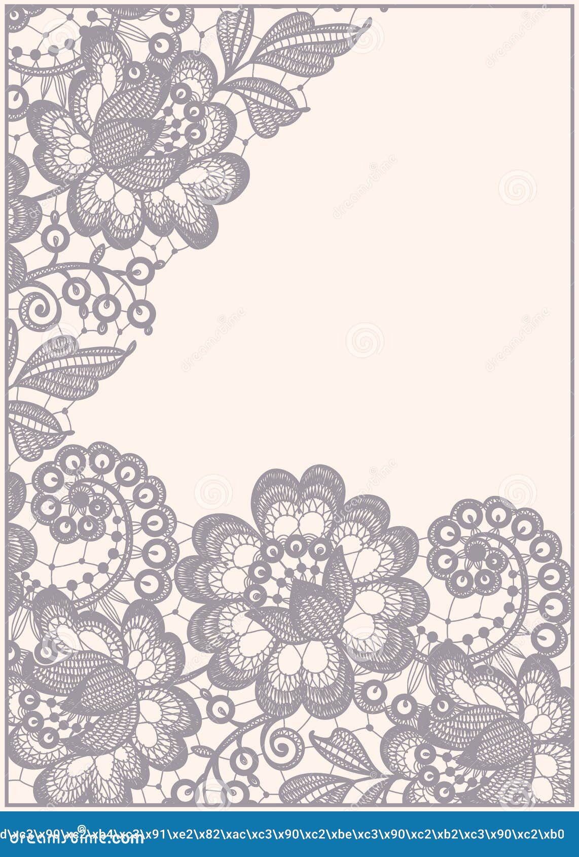 Lace. Corners. Card. stock vector. Illustration of effect - 54759944