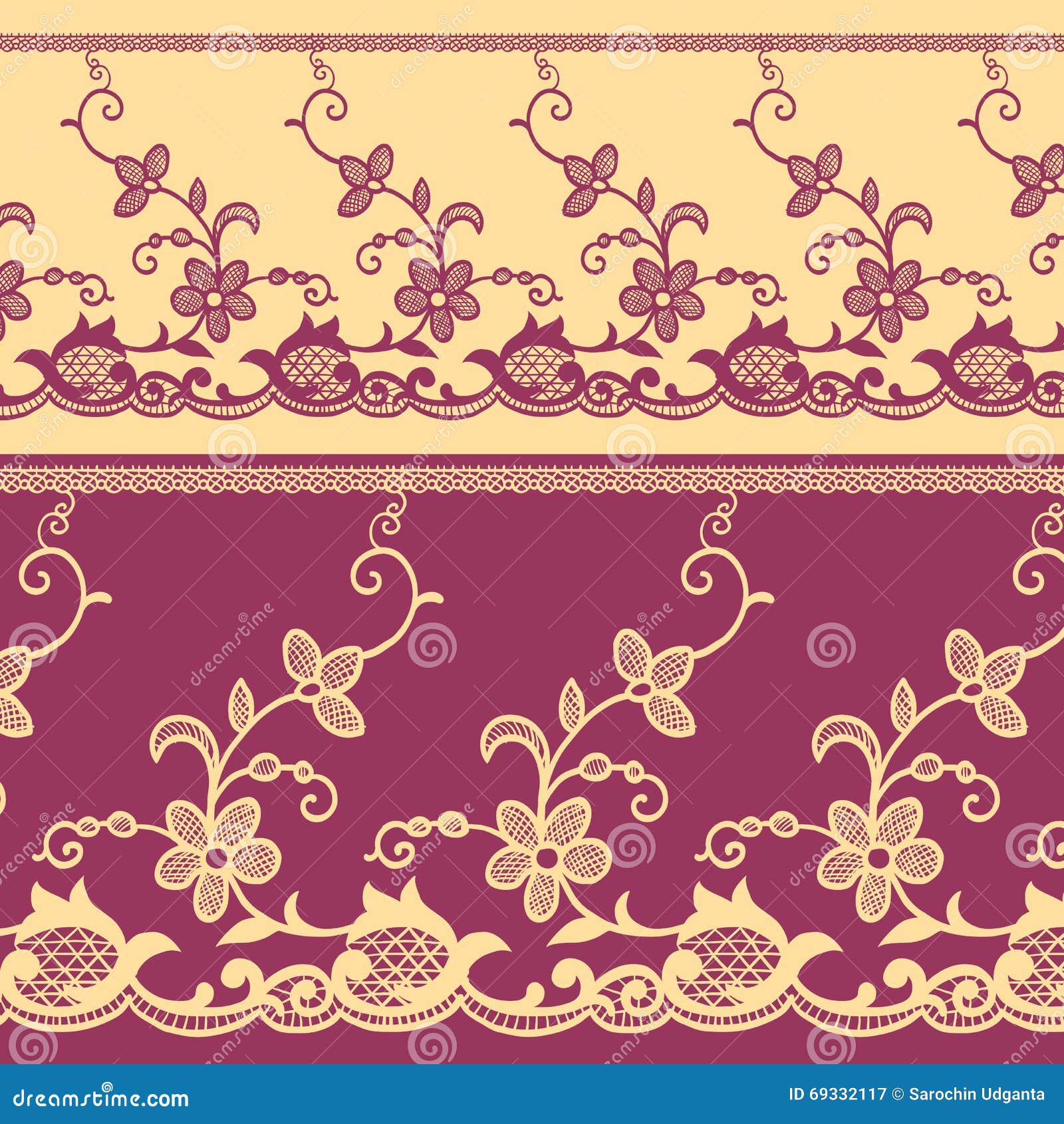 Lace Design set20 stock vector. Illustration of cloth - 69332117