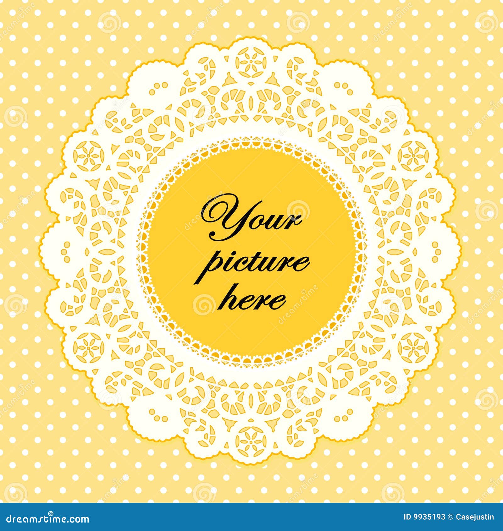 Intricate Lace Frame Polka Dot Pattern Stock Illustrations – 7 ...