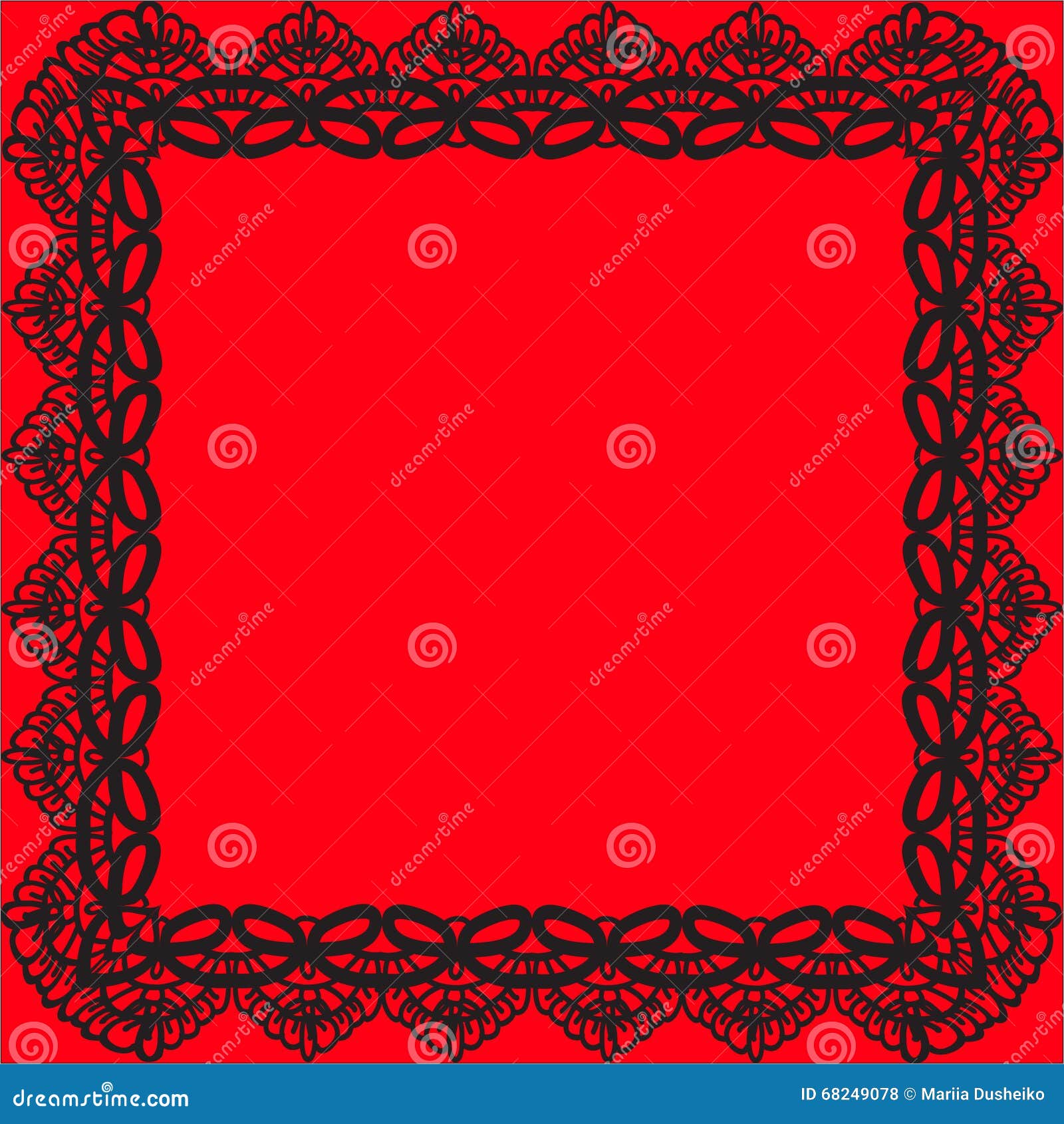 Lace Edge Vector Thread Knitting Stock Vector - Illustration of bridal ...