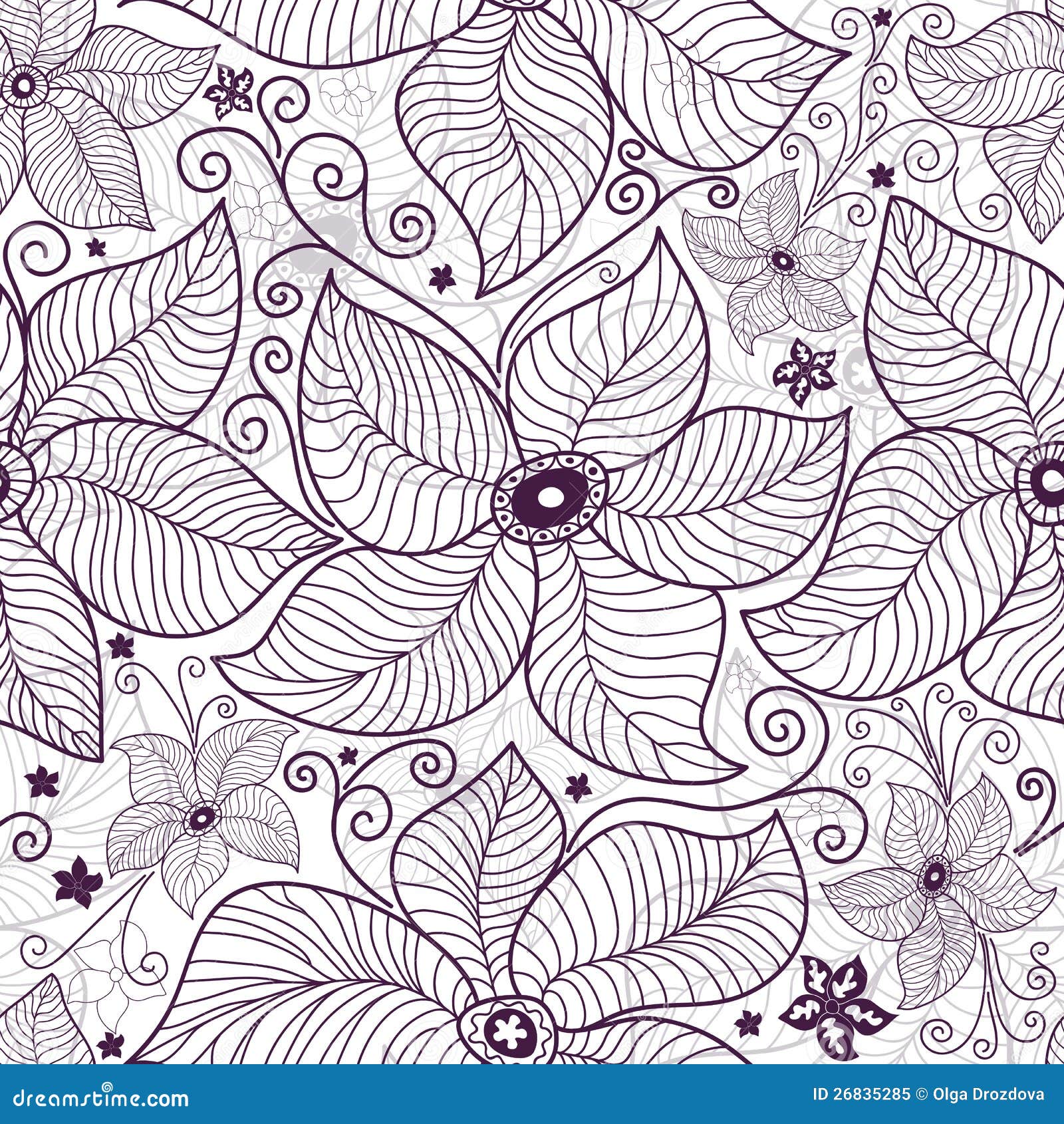 Lace floral pattern stock vector. Illustration of abstract - 26835285