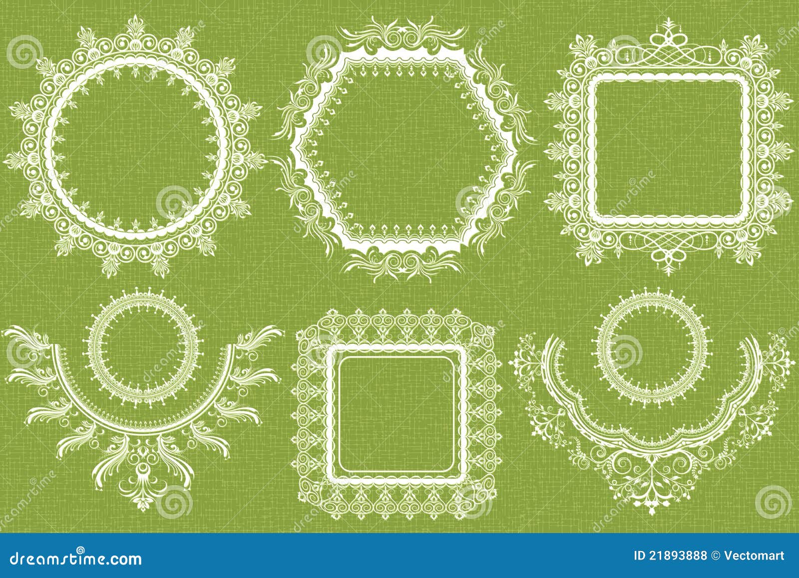 Lace Frame stock vector. Illustration of message, group - 21893888
