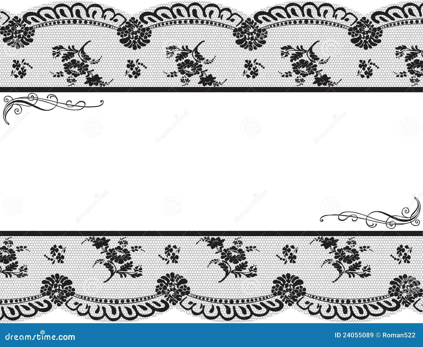 Lace frame stock vector. Illustration of background, vector - 24055089