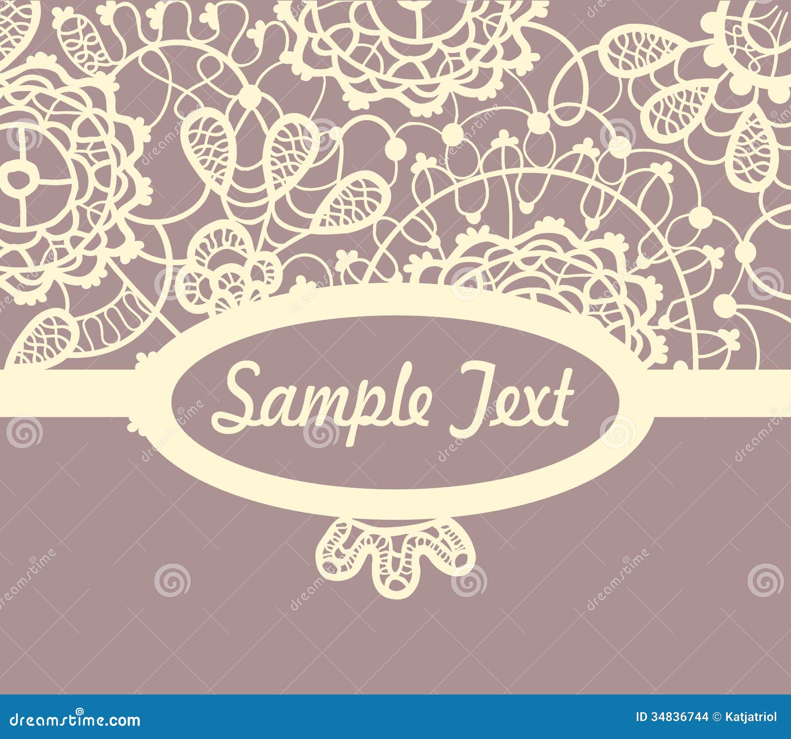 Lace Frame stock illustration. Illustration of drown - 34836744