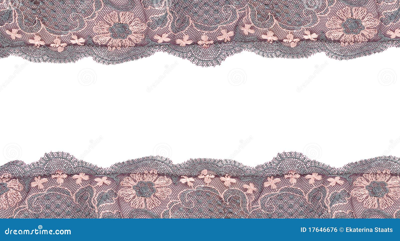Lace Frame Isolated on White Stock Photo - Image of burgundy ...