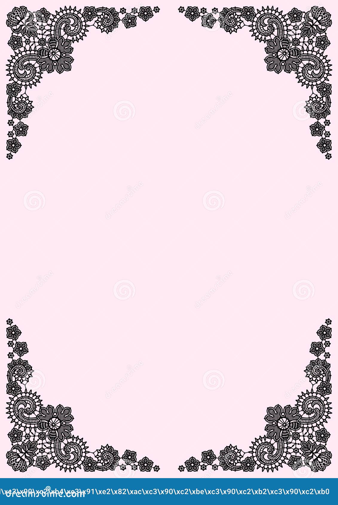 Lace Frame. Lace Vector Background. Stock Vector - Illustration of ...