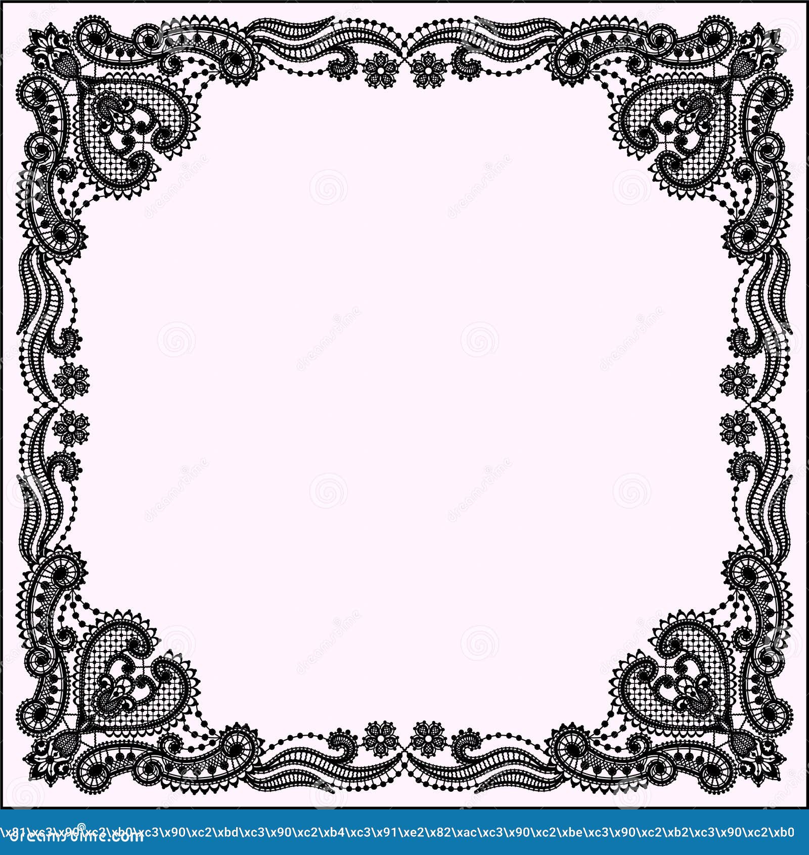 Lace Frame. Lace Vector Background. Stock Vector - Illustration of ...