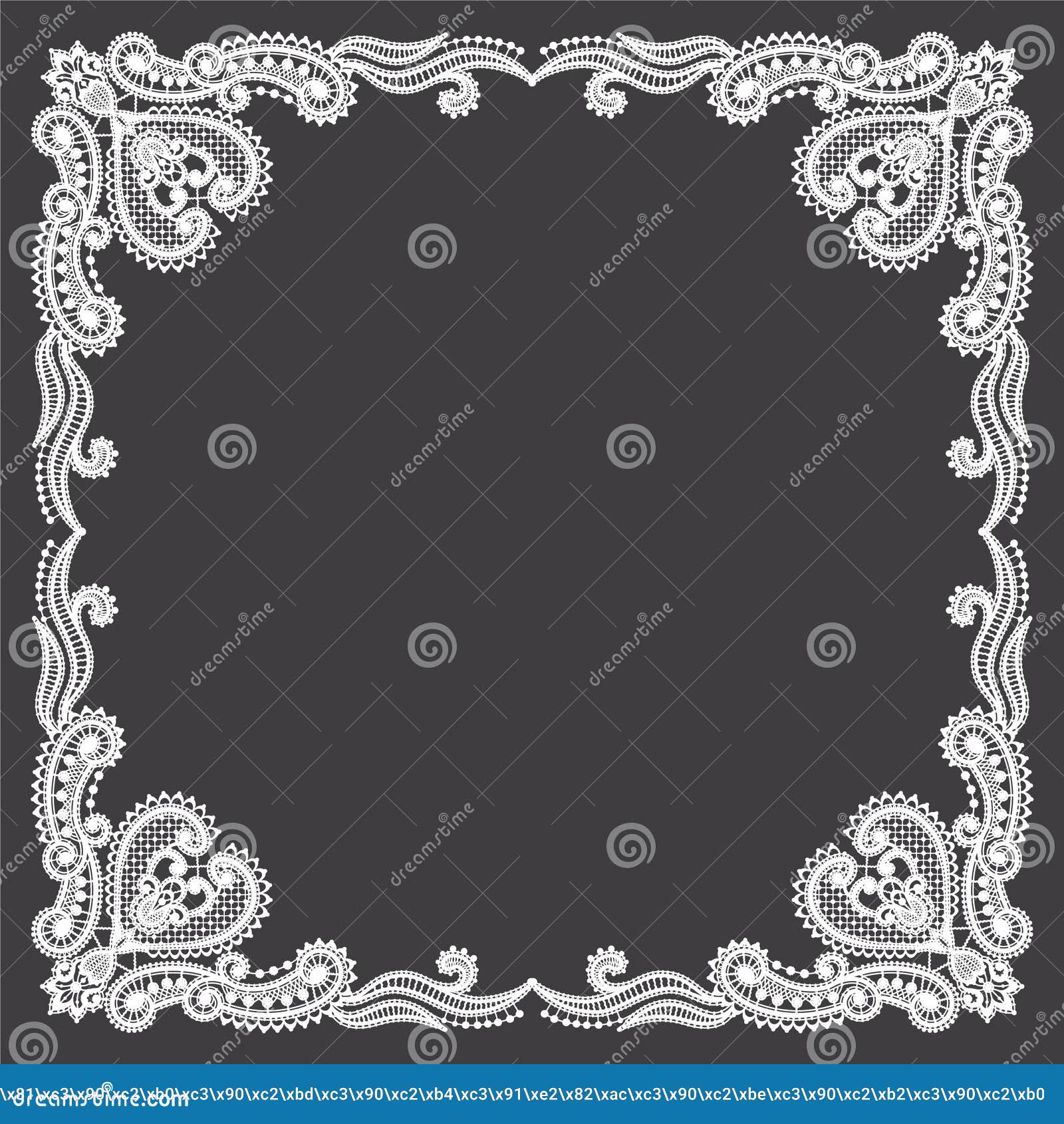 Lace Frame. Lace Vector Background. Stock Vector - Illustration of ...