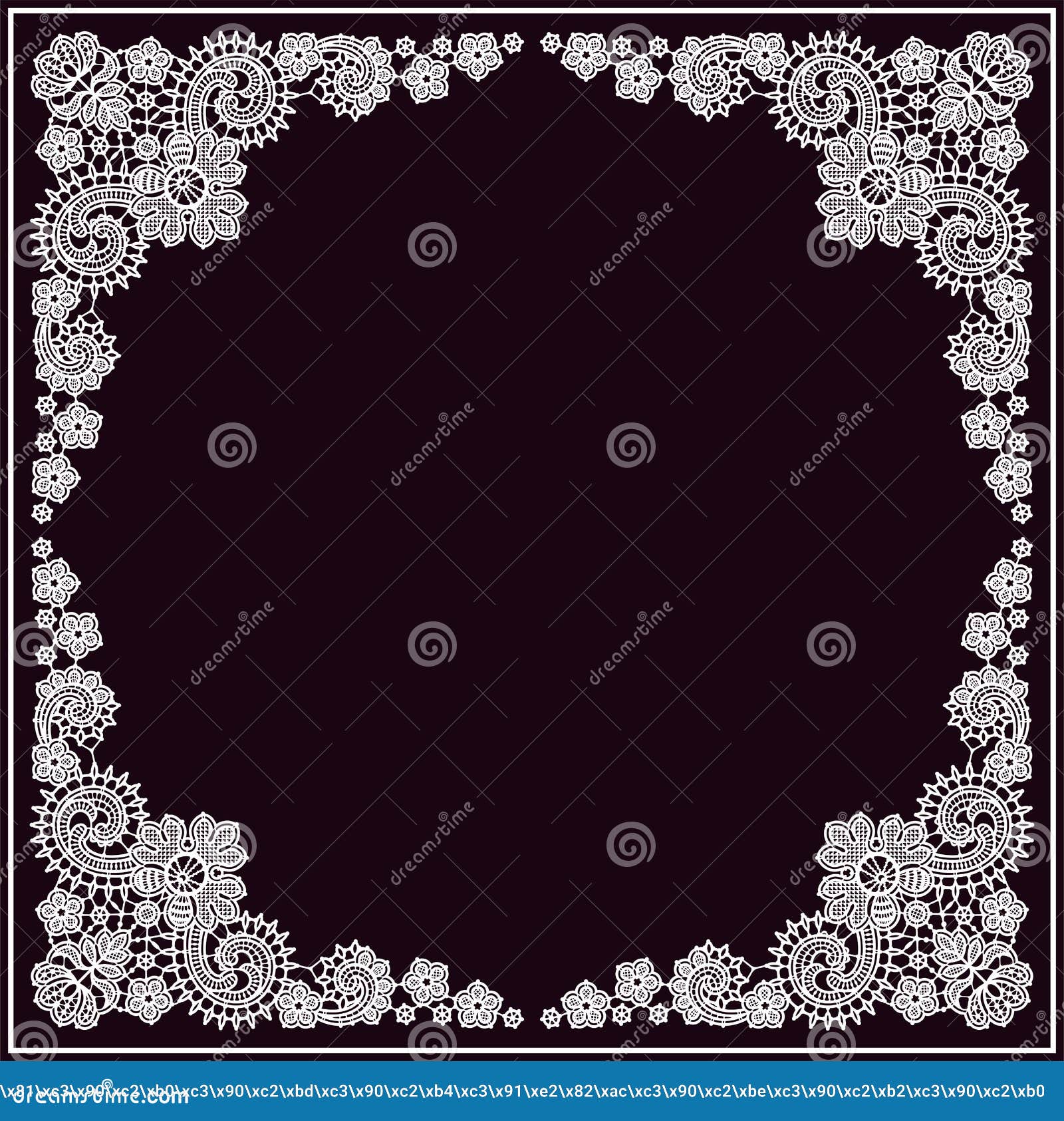 Lace Frame. Lace Vector Background. Stock Vector - Illustration of ...