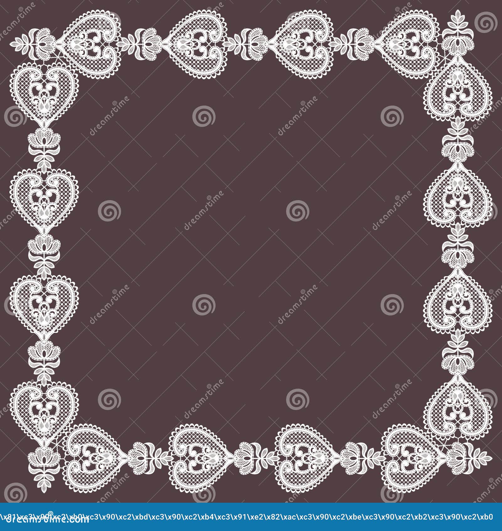Lace Frame. Lace Vector Background. Stock Vector - Illustration of ...