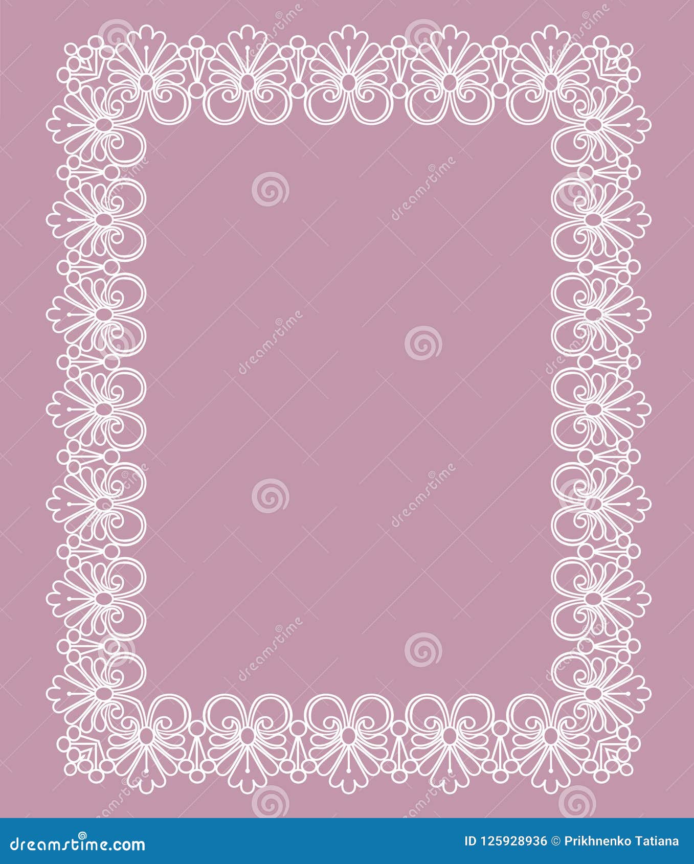White lace frame stock vector. Illustration of wedding - 125928936