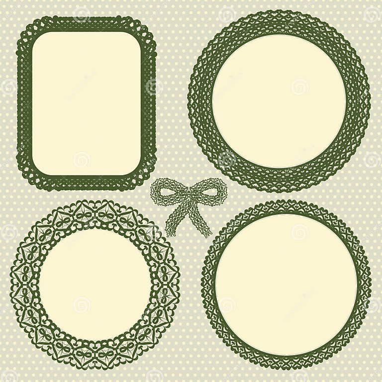 Lace frames stock vector. Illustration of lacy, collection - 22876353
