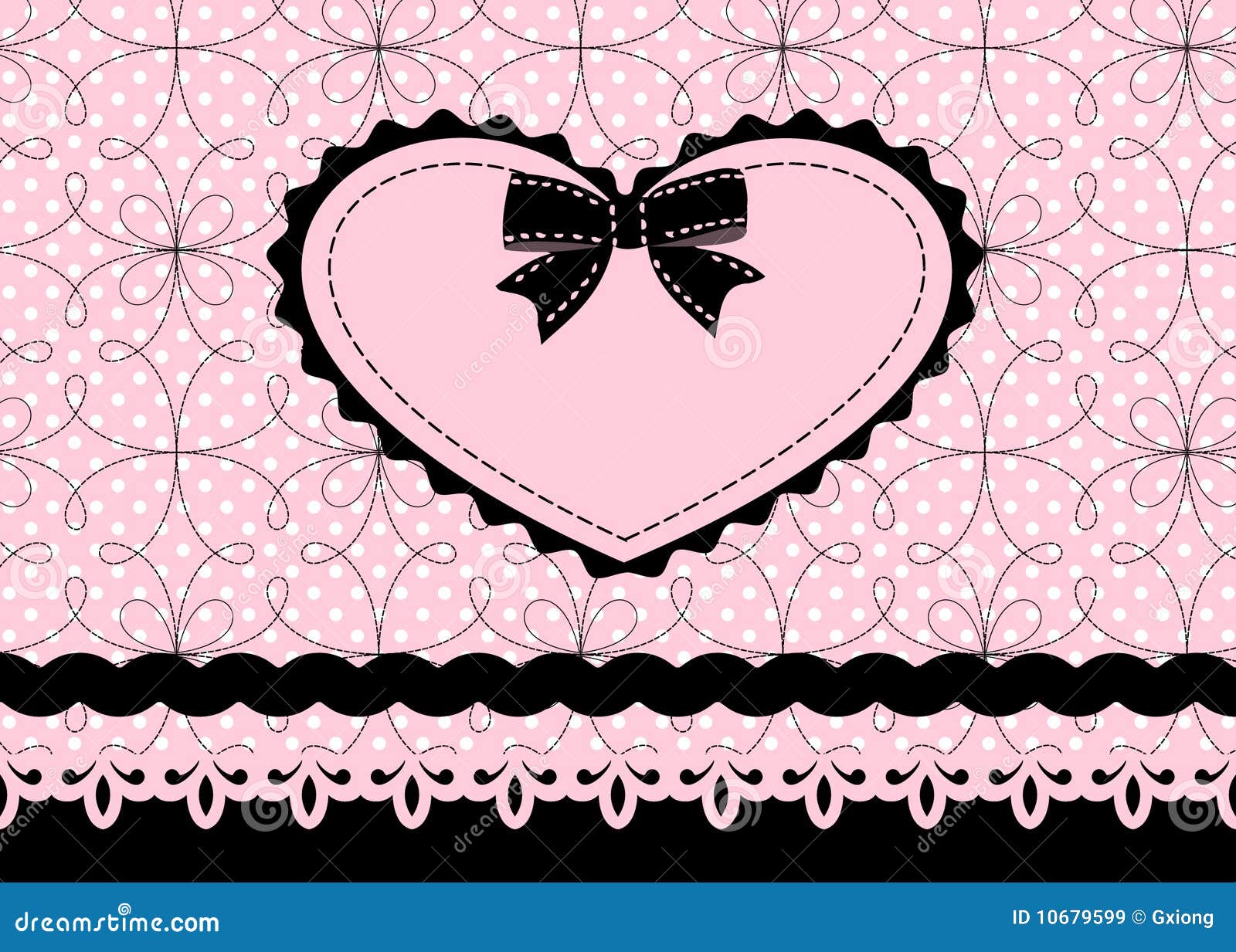 Lace Heart stock vector. Illustration of sweetheart, applique - 10679599