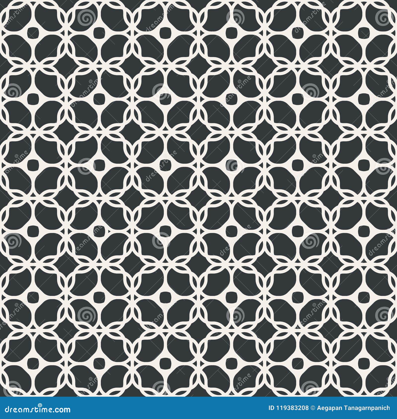 Lace Line Seamless Abstract Pattern Monochrome or Two Colors Vector ...