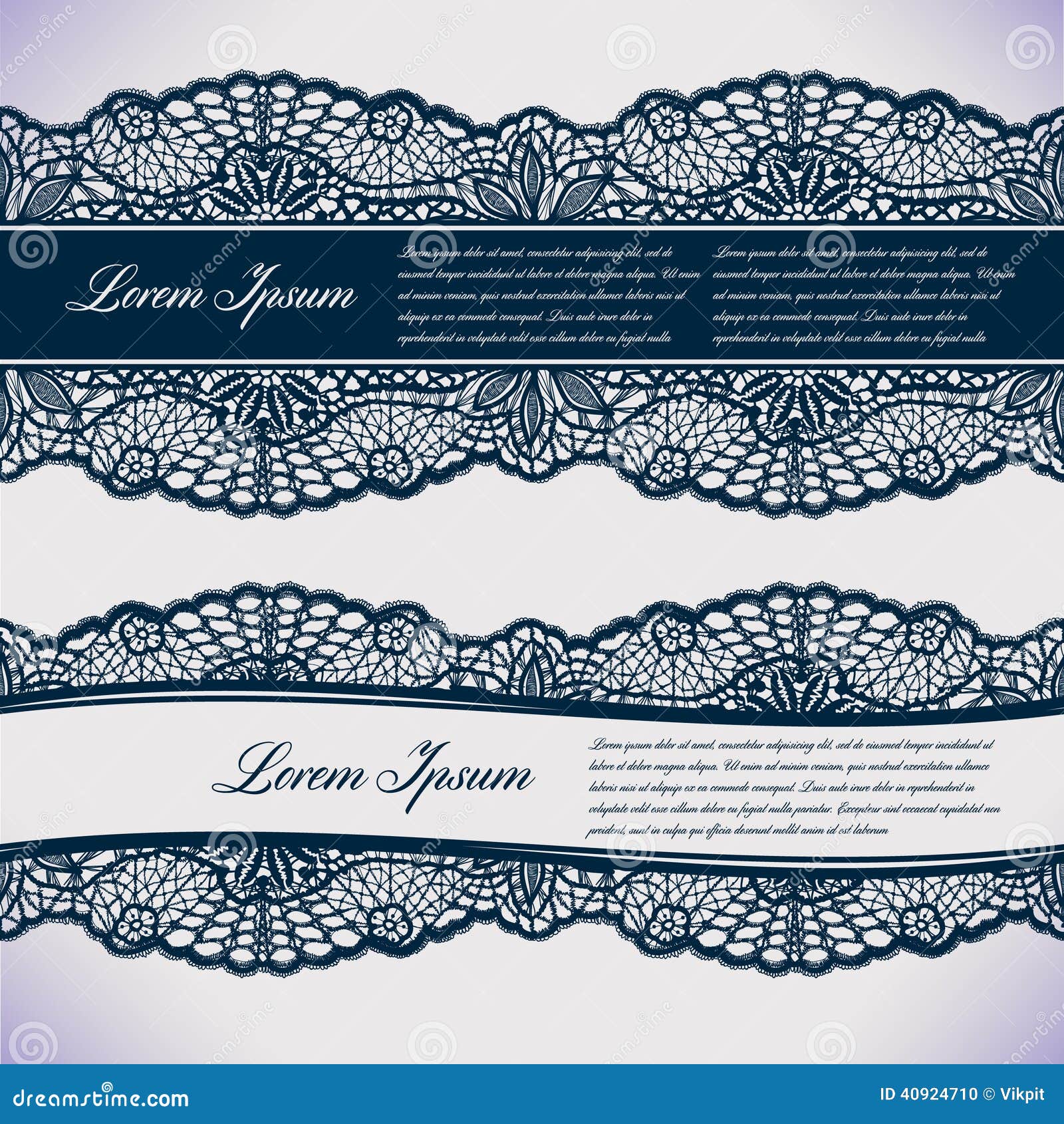 Lace pattern stock vector. Illustration of ornament, line - 40924710