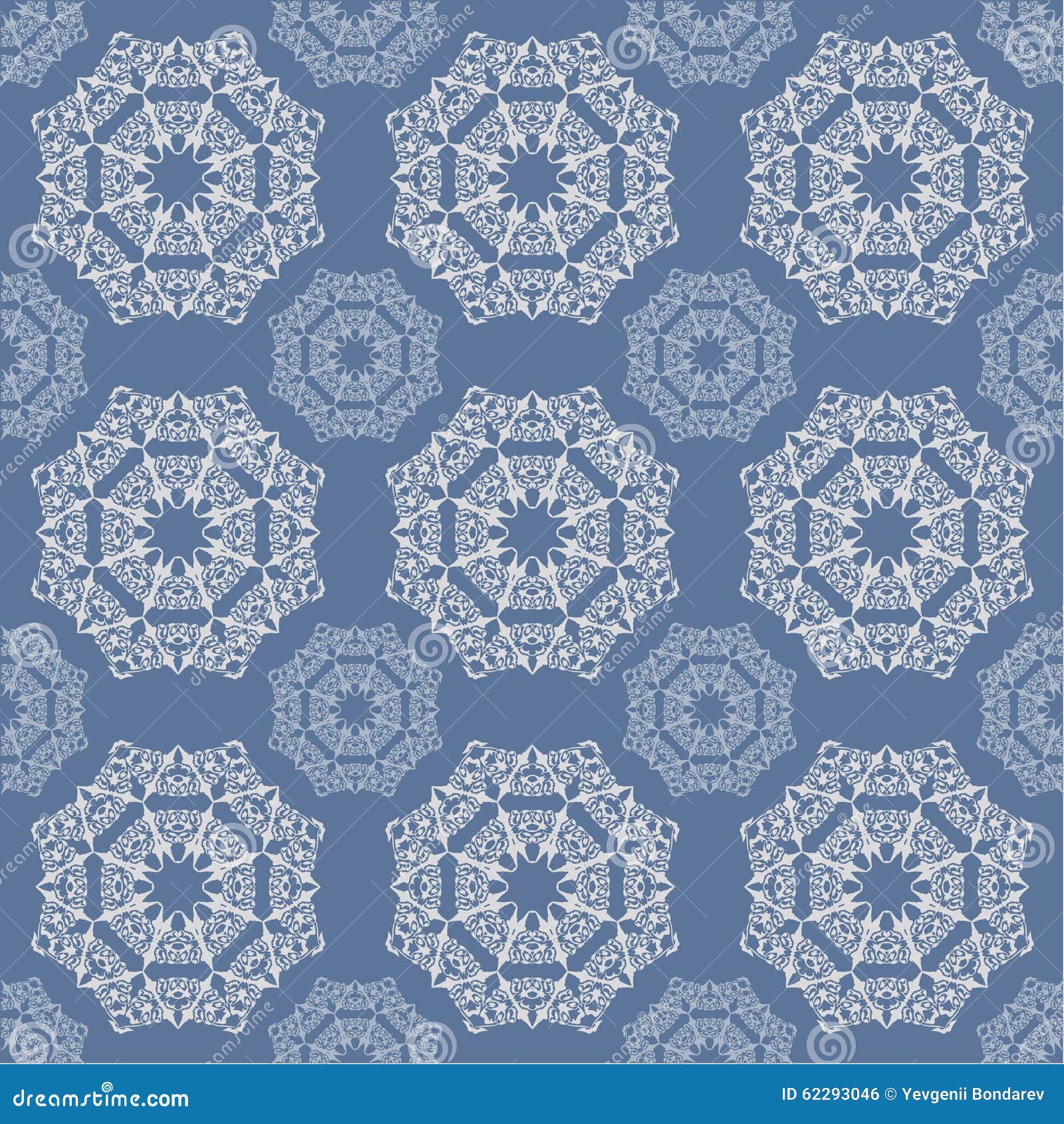 The Lace Pattern on Blue Background Stock Vector - Illustration of ...