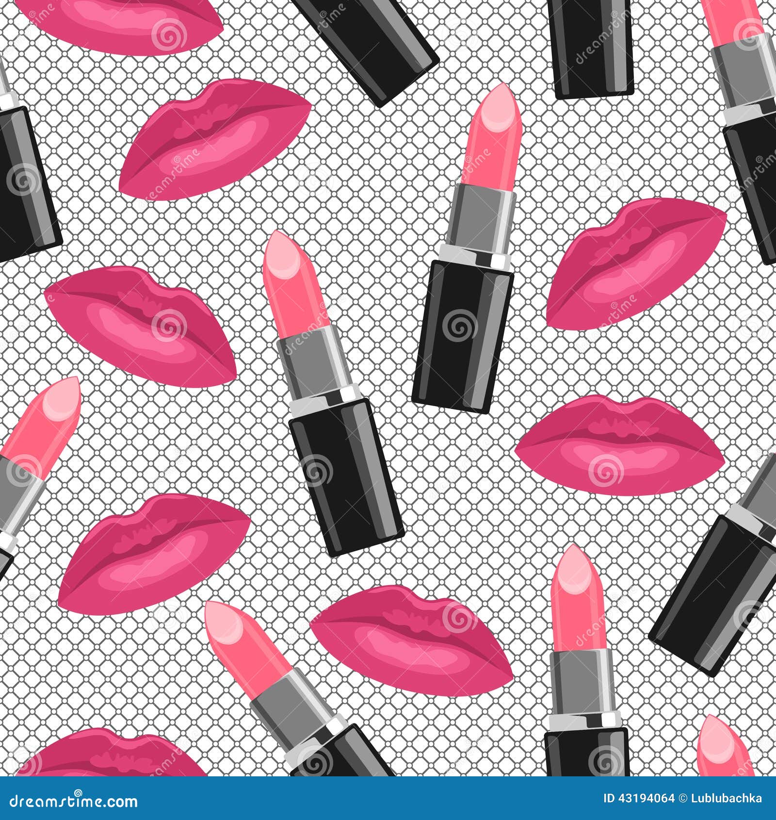 Pink Lipstick In Metal Tube Levitates With Paint Swatch On Gradient ...