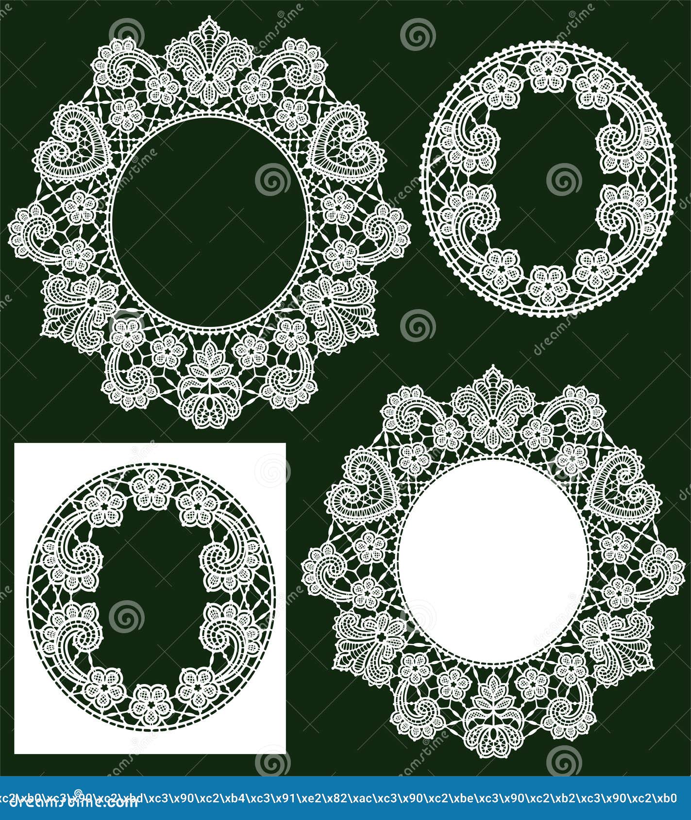 Lace Pattern. Lace Vector Background. Stock Vector - Illustration of ...