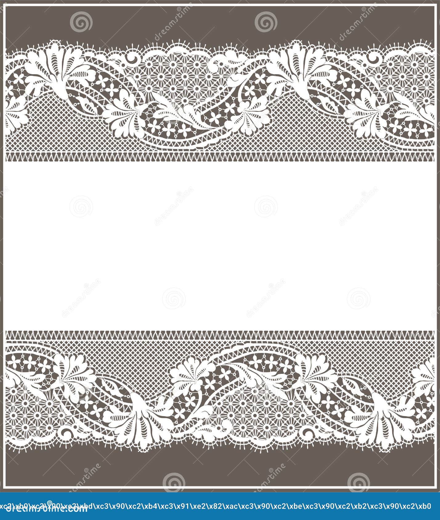 Lace Ribbon. Card. Pattern. Stock Vector - Illustration of hand, flower ...