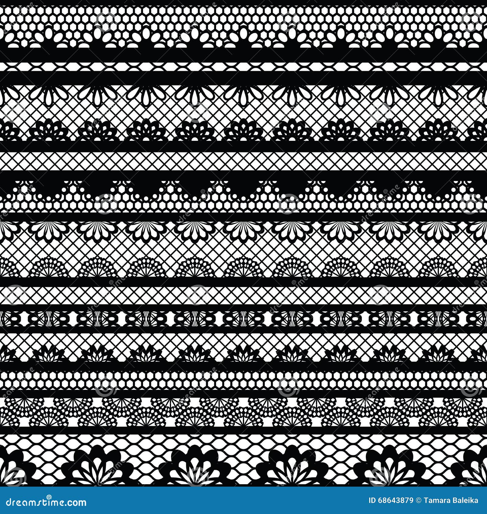 Lace seamless pattern stock vector. Illustration of decorative - 68643879