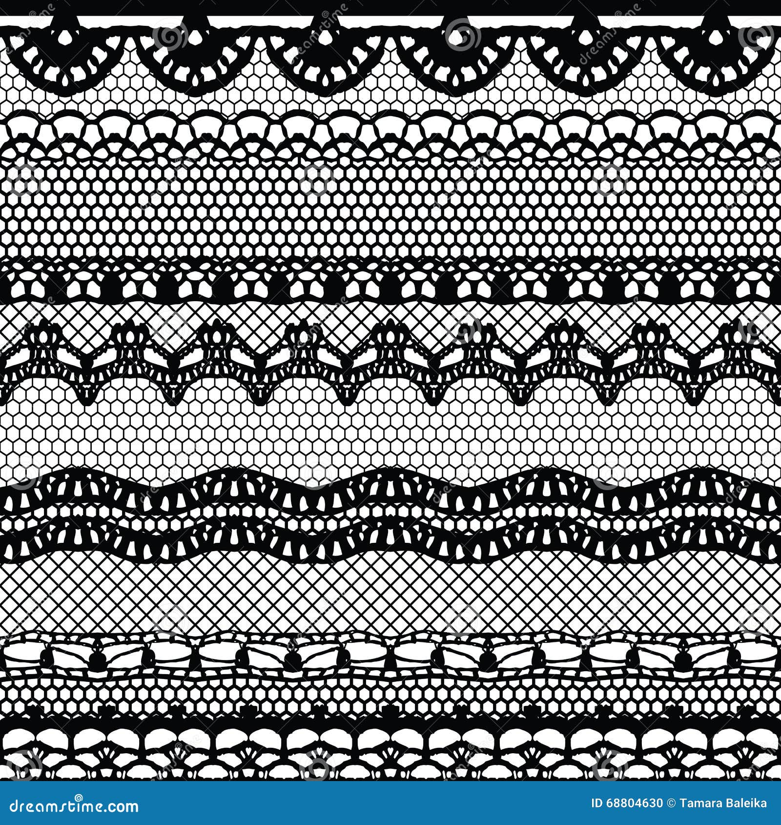 Lace seamless pattern stock vector. Illustration of antique - 68804630