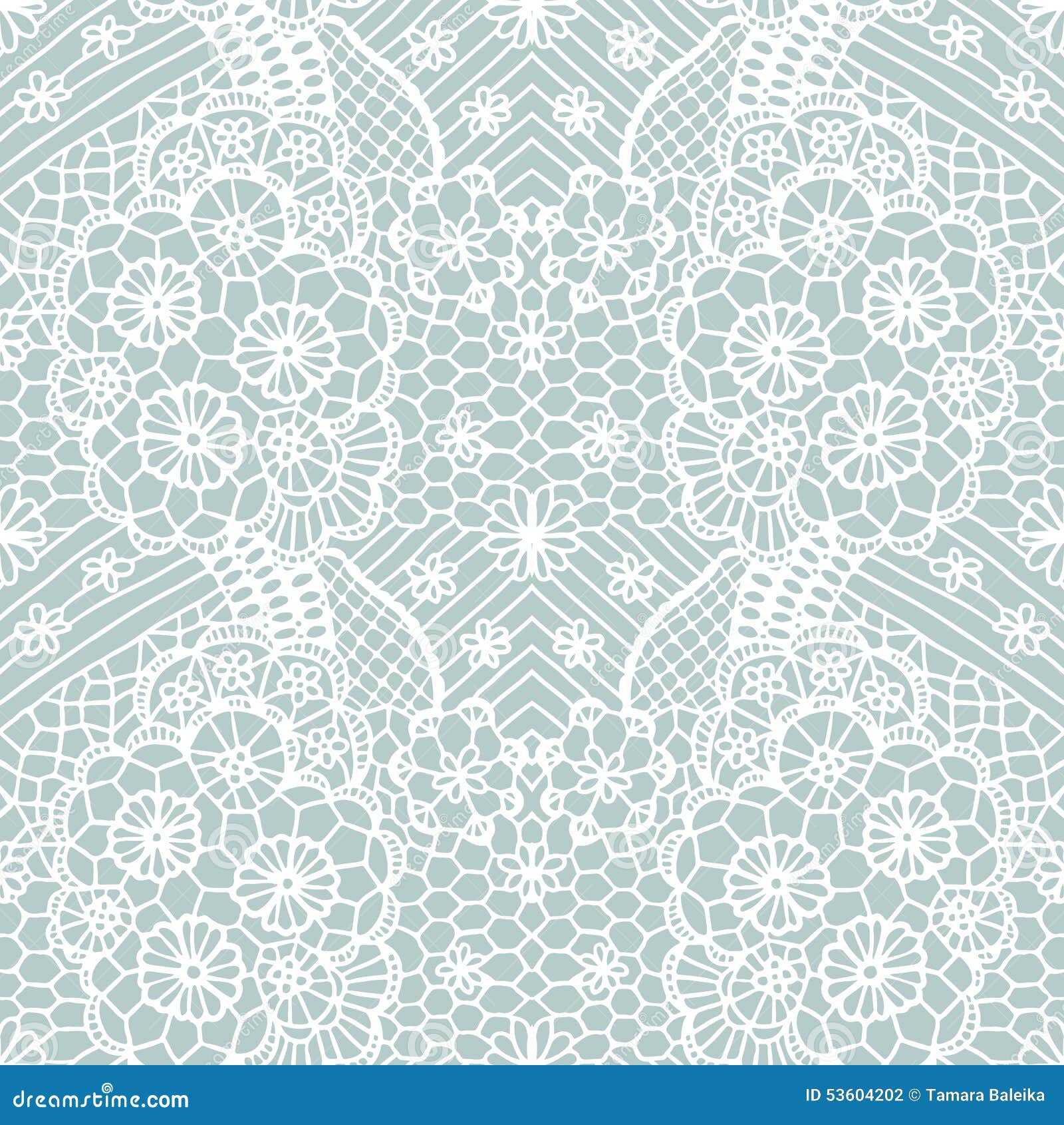 Lace Seamless Pattern with Flowers Stock Vector - Illustration of ...