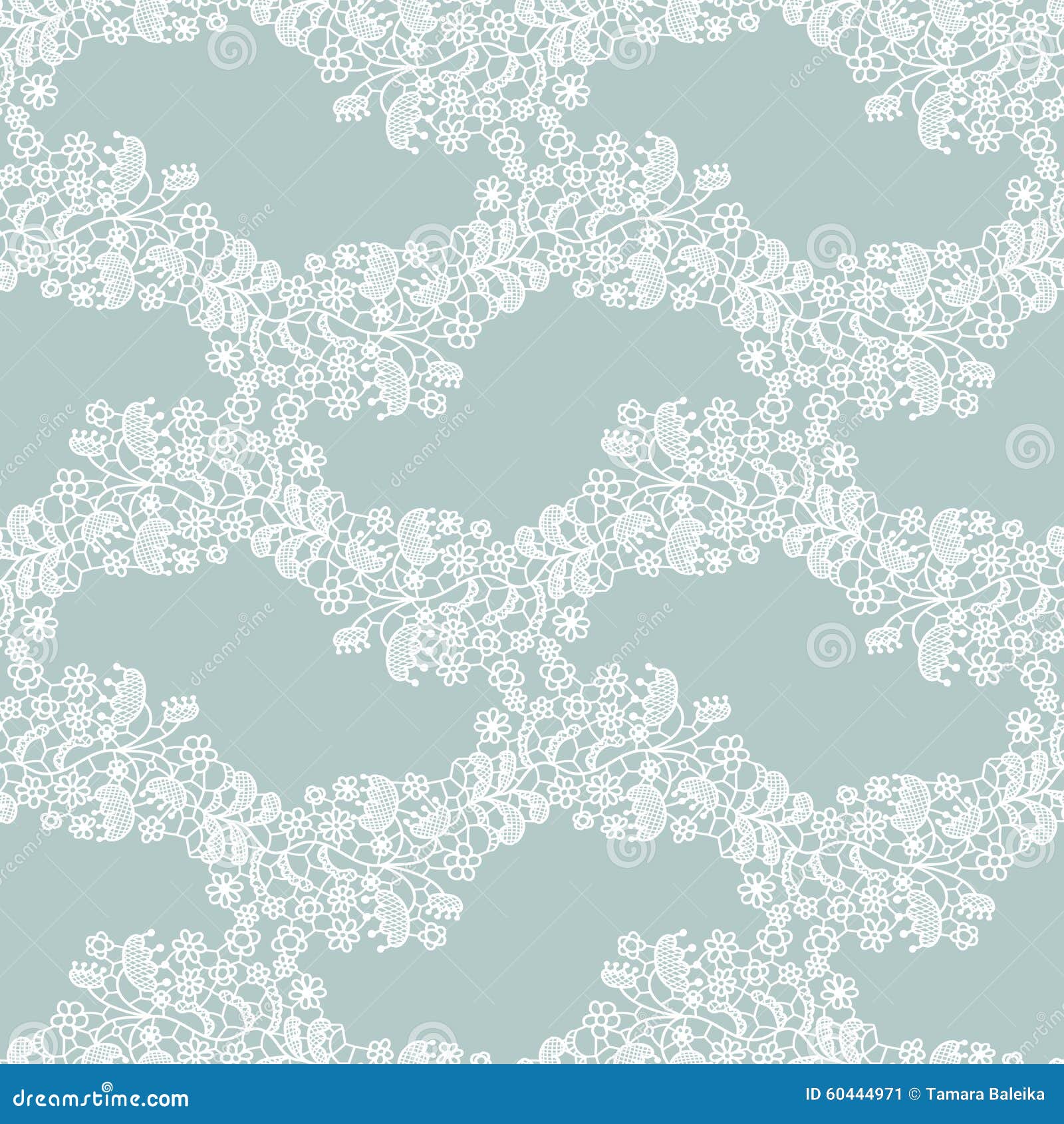 Lace Seamless Pattern with Flowers Stock Vector - Illustration of ...