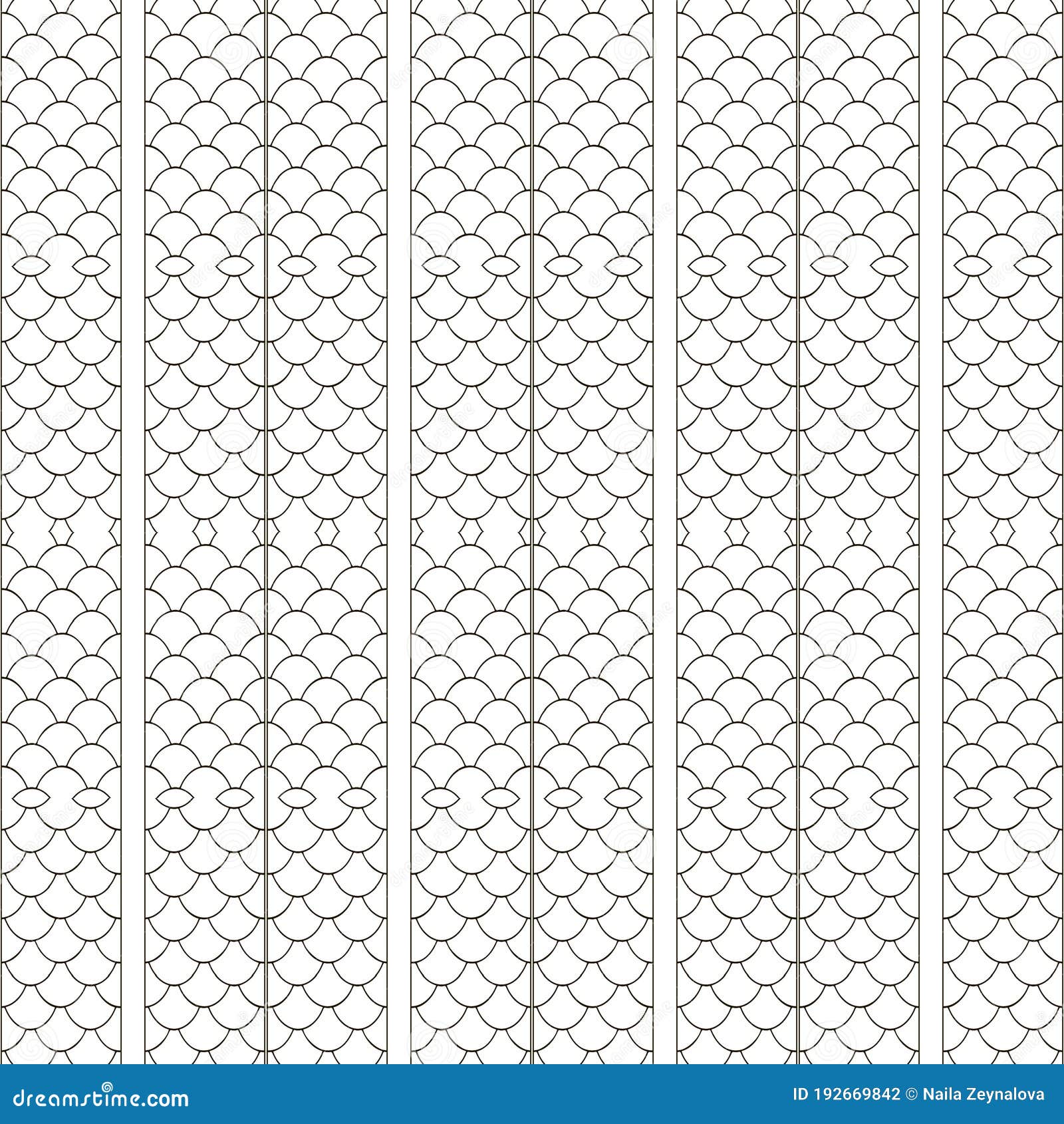 Lace Seamless Pattern. Ornamental Grid Vector Background. Repeat Net ...