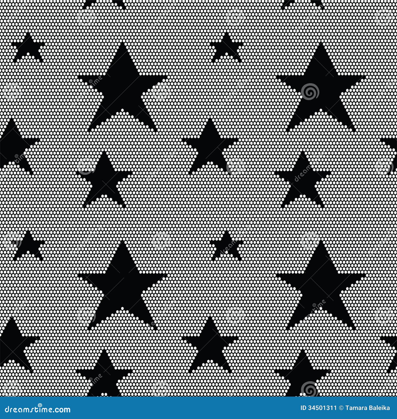 Lace Seamless Pattern with Stars Stock Vector - Illustration of ...