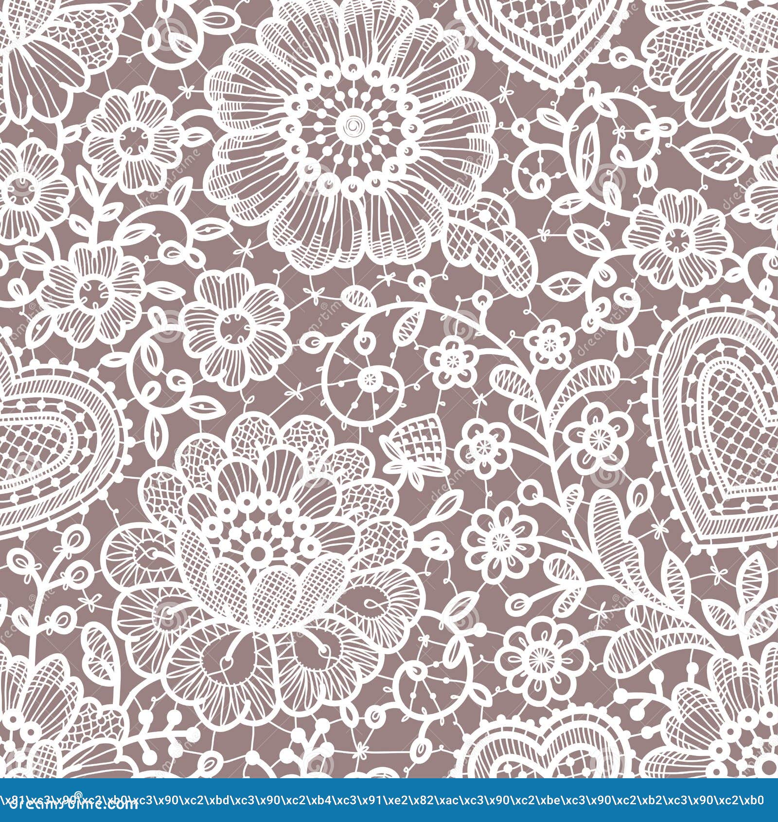 Lace seamless pattern. stock vector. Illustration of floral - 54065902