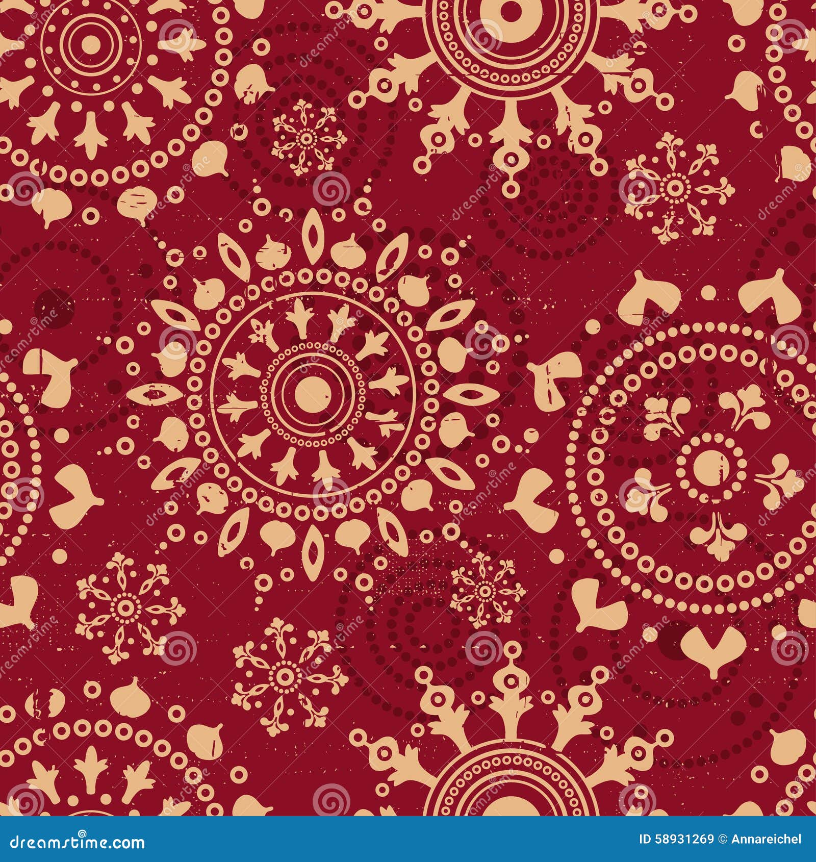 Lace Snowflakes Seamless Pattern Stock Vector - Illustration of ...