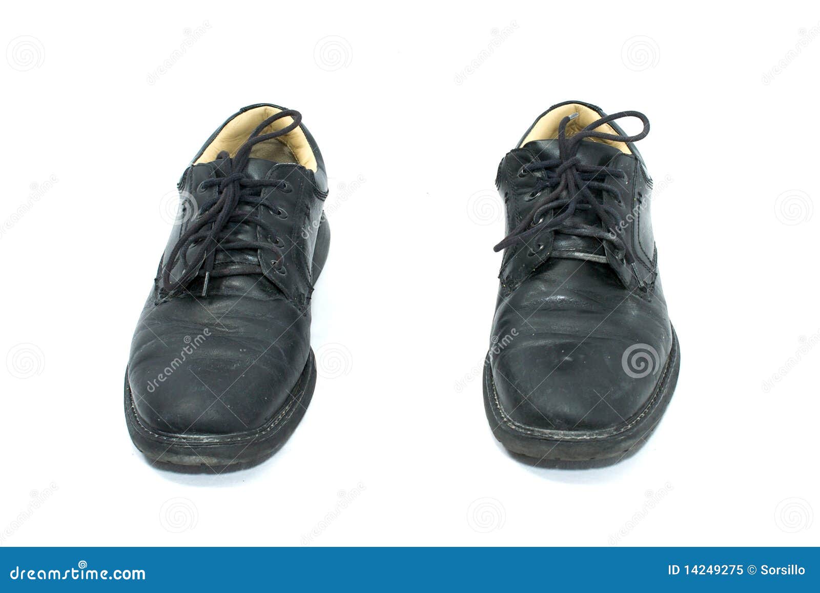 Lace up shoes from front stock image. Image of clothing - 14249275