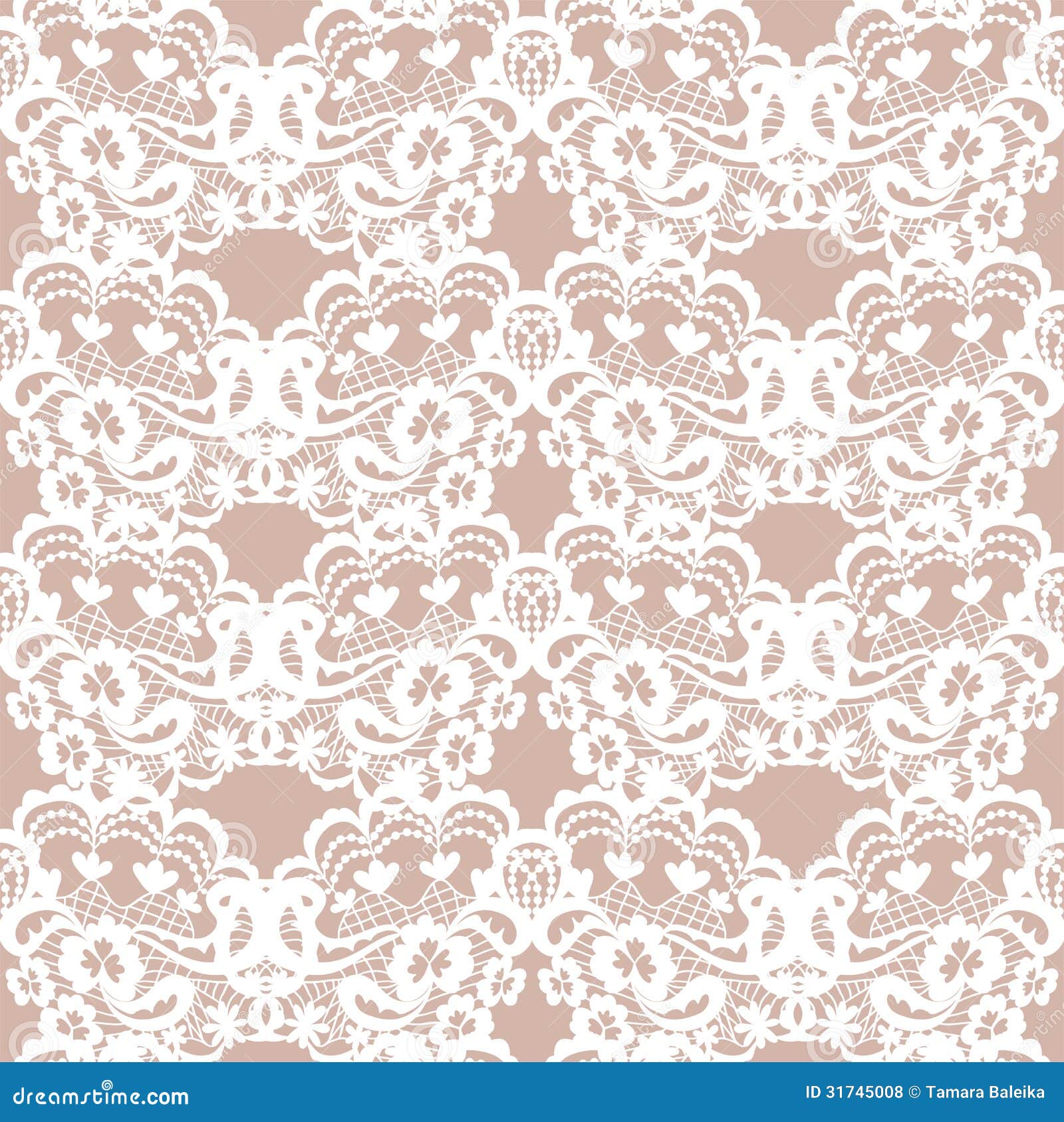 Lace Vector Fabric Seamless Pattern Stock Vector - Illustration of ...