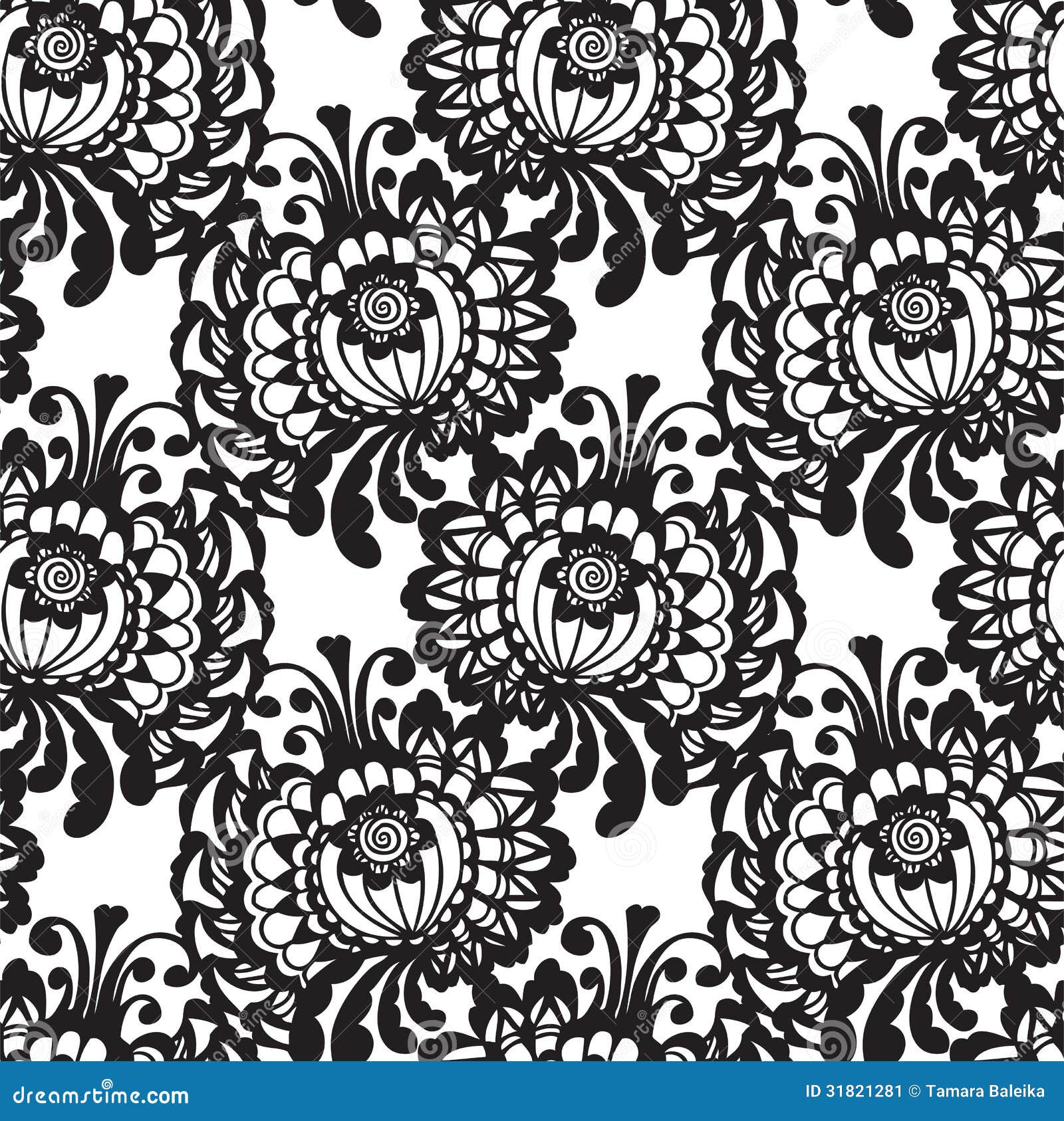Lace Vector Fabric Seamless Pattern Stock Vector - Illustration of ...