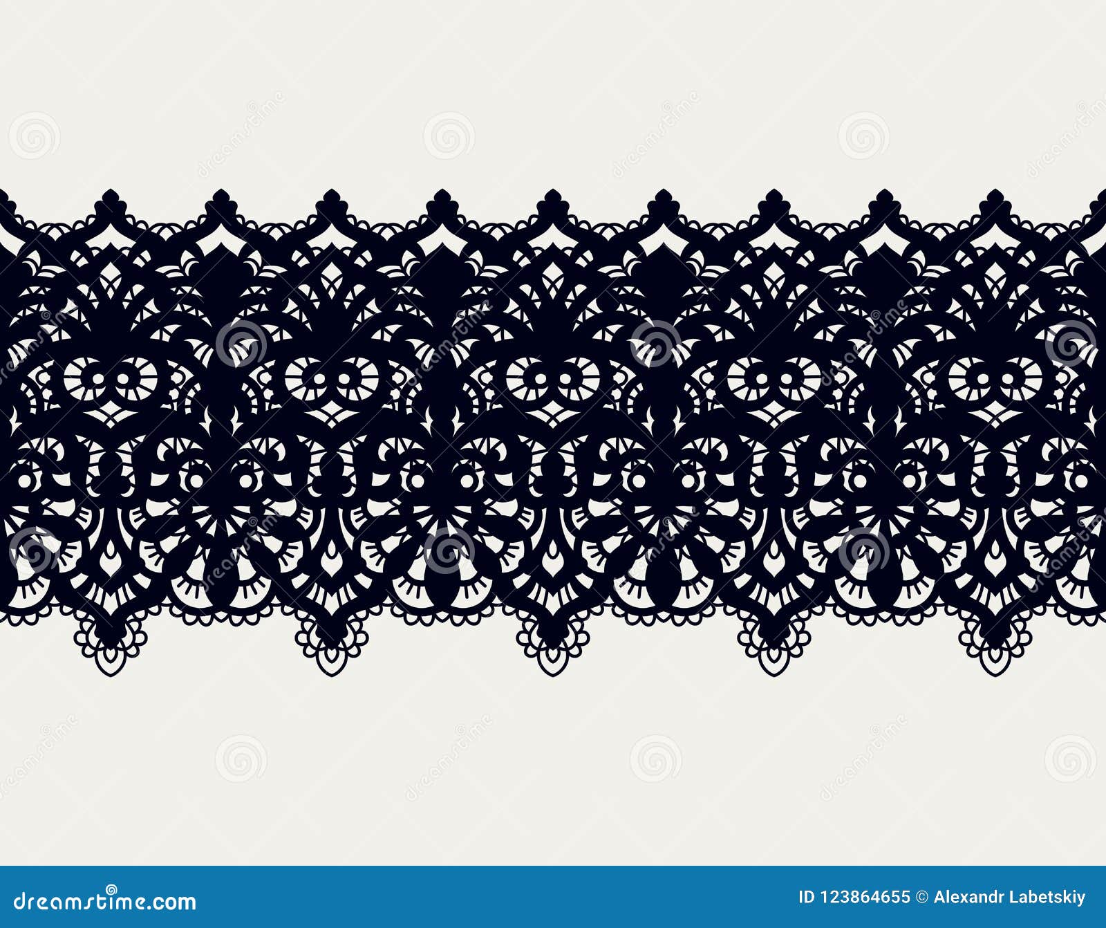 Lace seamless pattern stock vector. Illustration of backdrop - 123864655