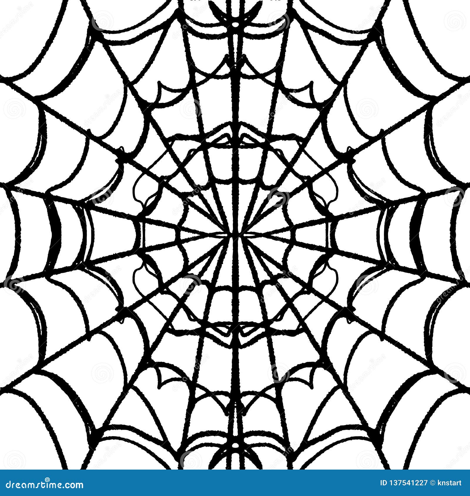 Lace Web Outline Pattern. Hand Drawn Scribble Sketch Line Object Stock ...